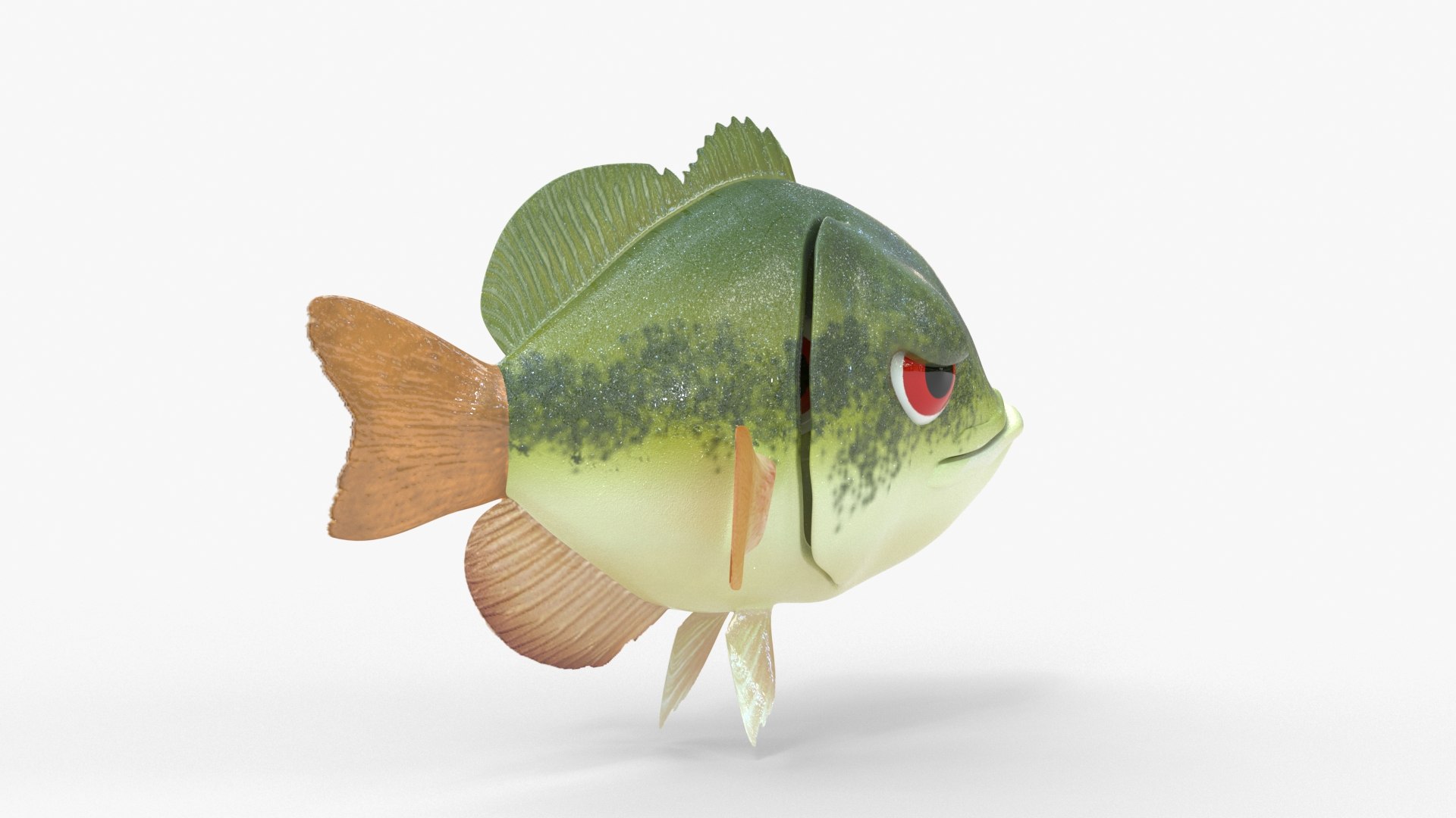 3D Cartoon Bass model - TurboSquid 1746809