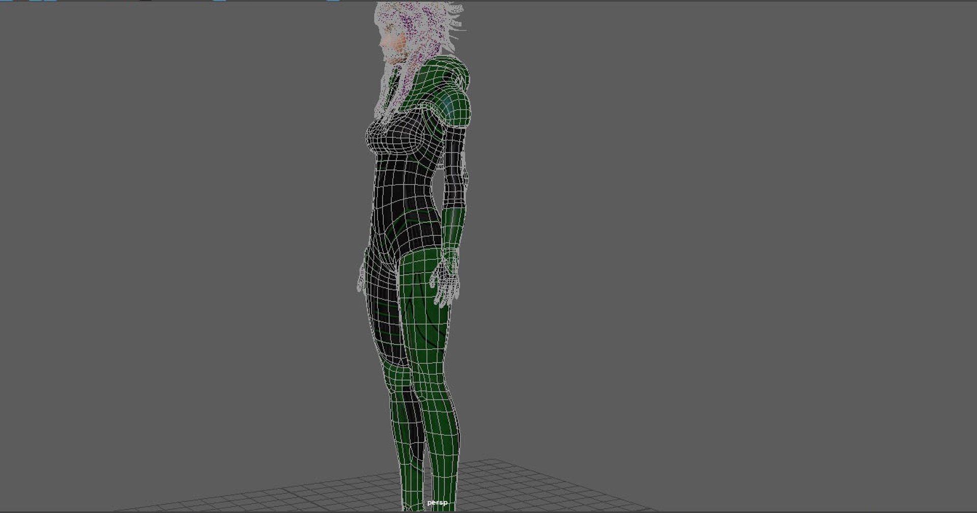 Rigged Female 3d Obj