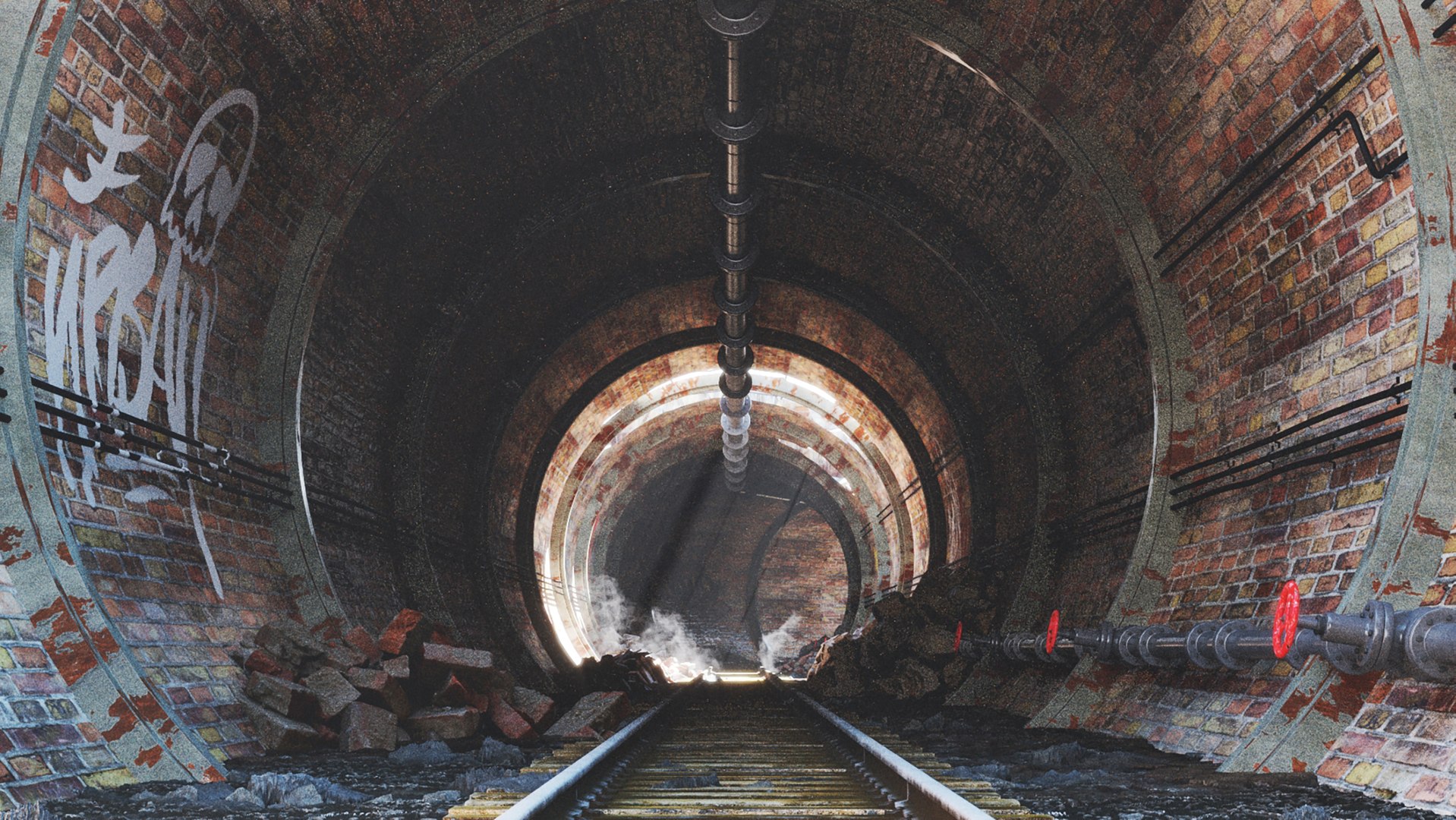 Metro Tunel 3D Model - TurboSquid 2273428