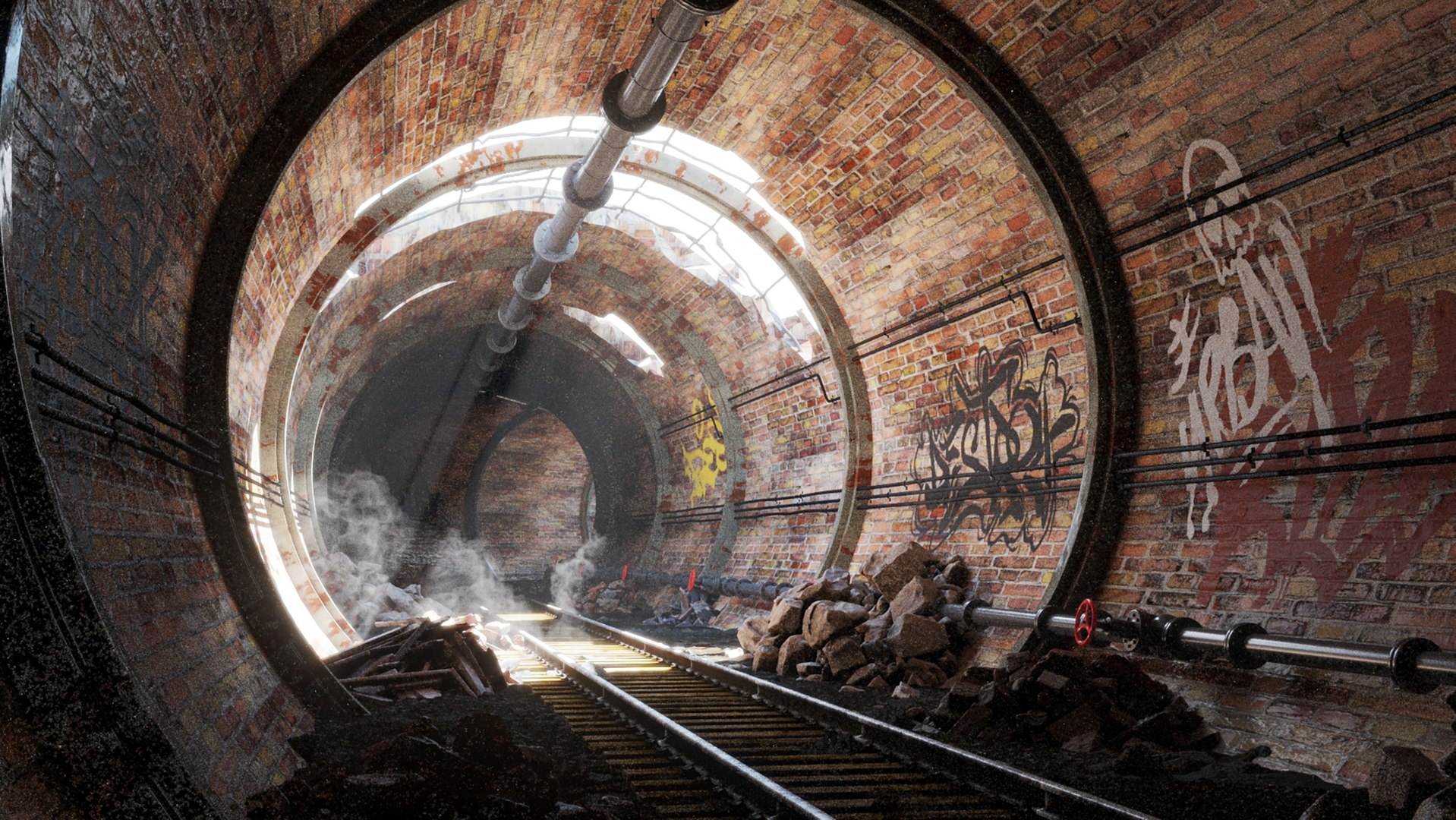 Metro Tunel 3D Model - TurboSquid 2273428