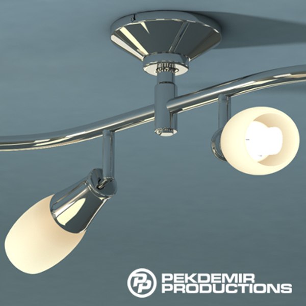 s curved ceiling lamp 3d model