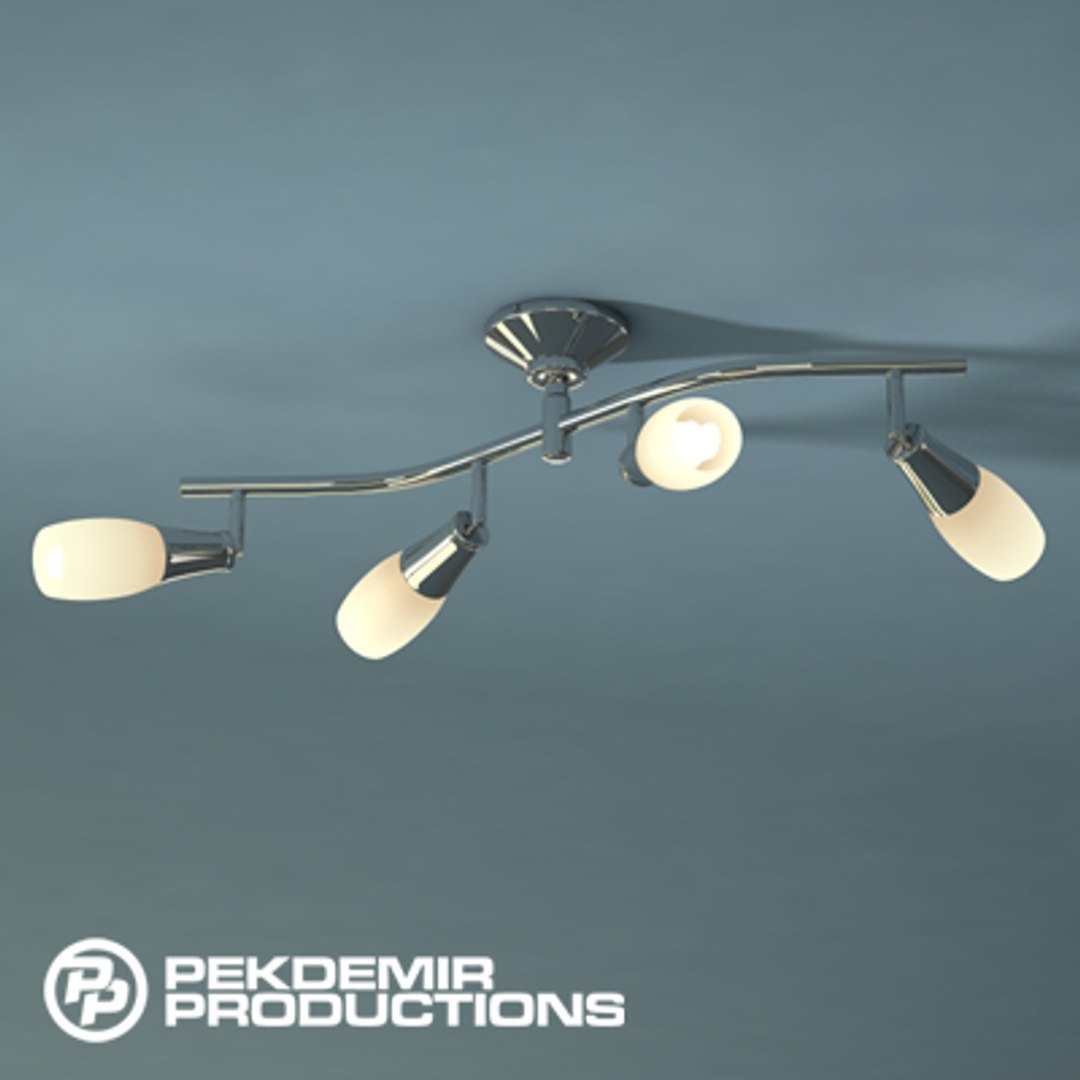s curved ceiling lamp 3d model