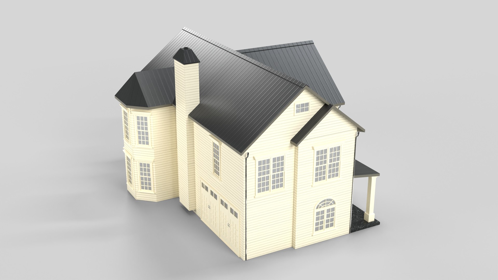 Neighborhood House 19T5 3D Model - TurboSquid 2221018