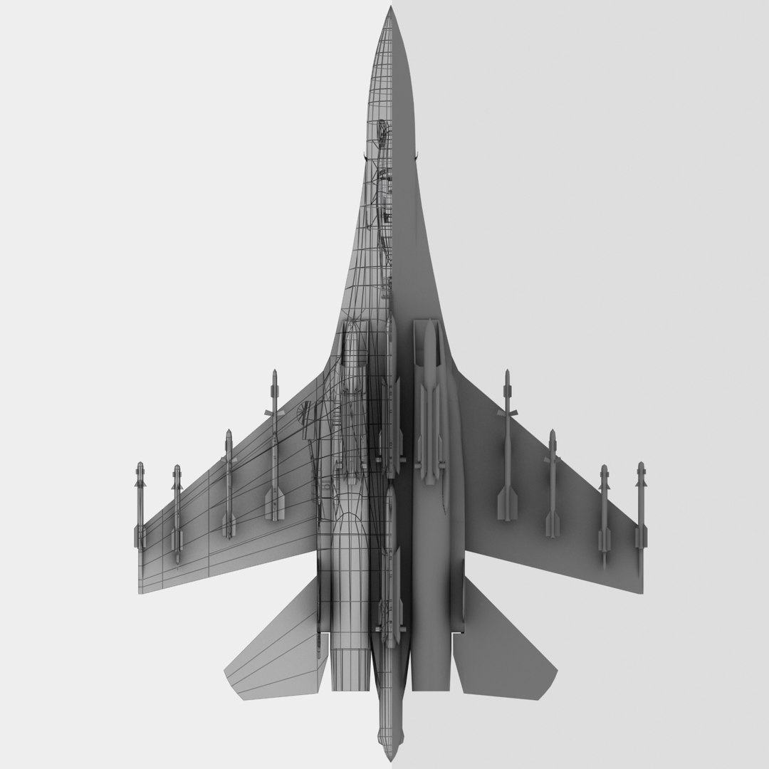 Su-35 Fighter 3d 3ds