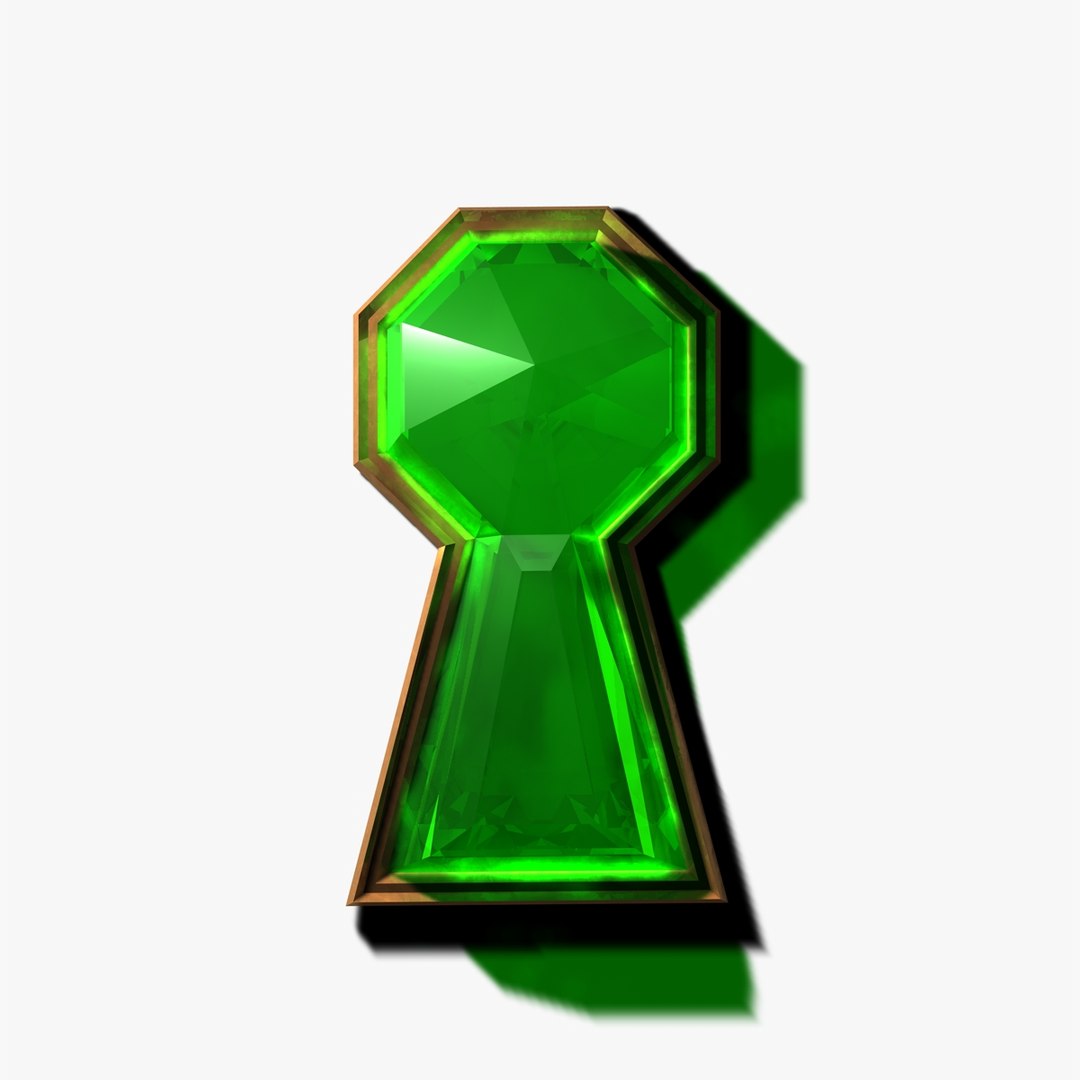 Free Keyhole Brooch Pin 3d Model