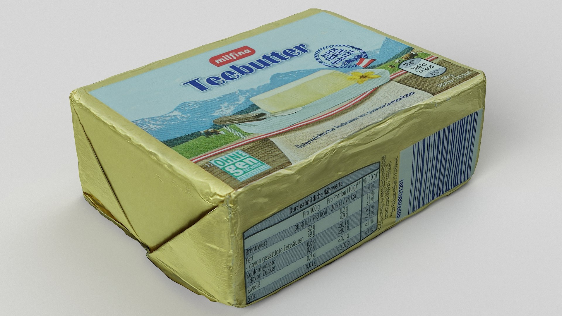 3D Package Butter Model - TurboSquid 1565395