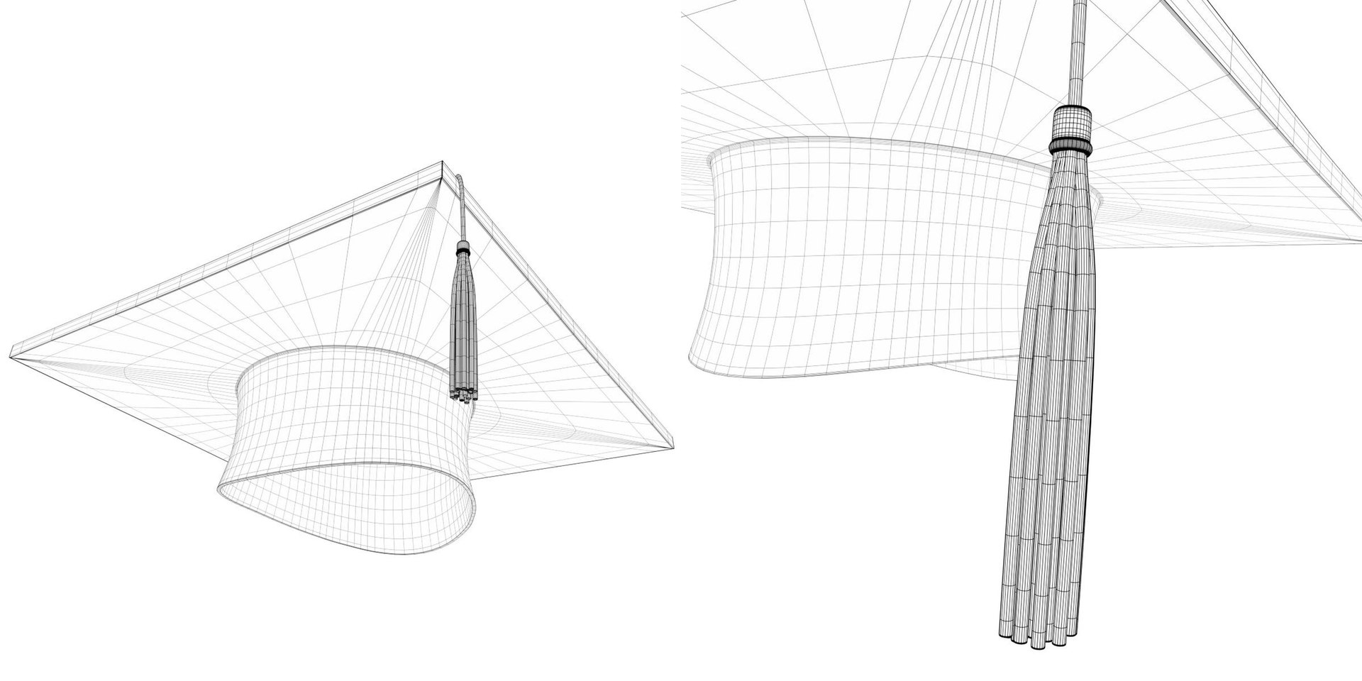 Square Academic Cap 3D Model - TurboSquid 1419022