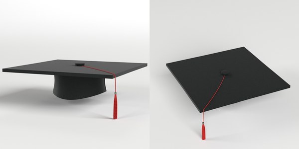 Square academic cap 3D model - TurboSquid 1419022