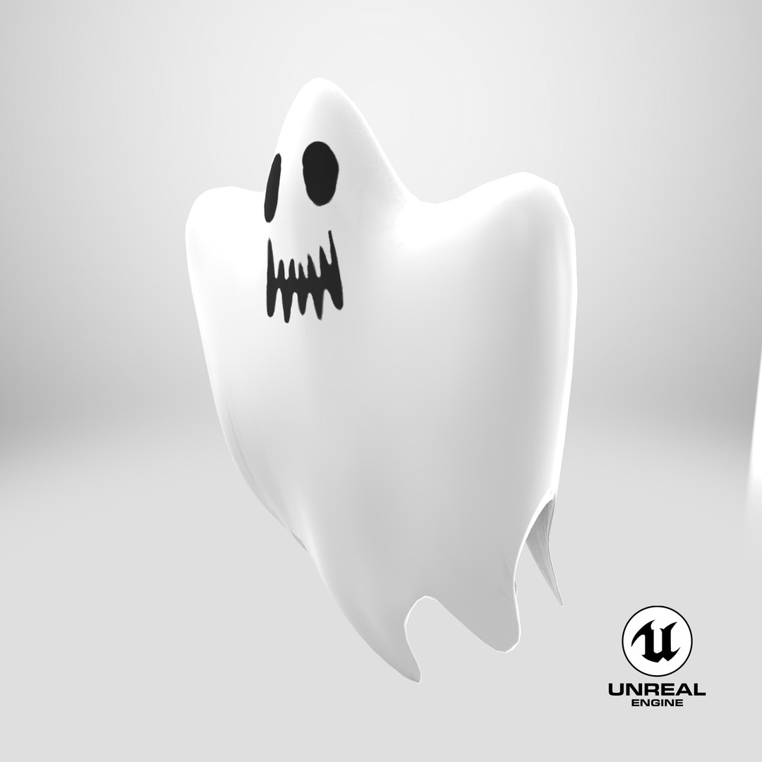 3D Cartoon Character 27 - Ghost Model - TurboSquid 2201736