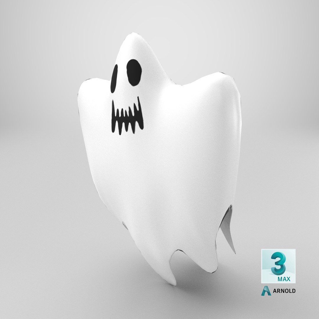 3D Cartoon Character 27 - Ghost Model - TurboSquid 2201736