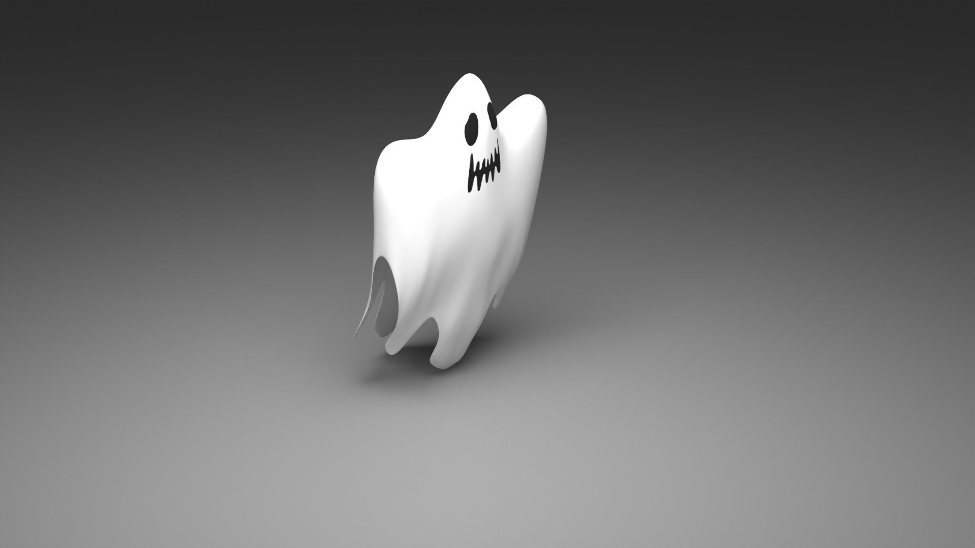 3D Cartoon Character 27 - Ghost Model - TurboSquid 2201736
