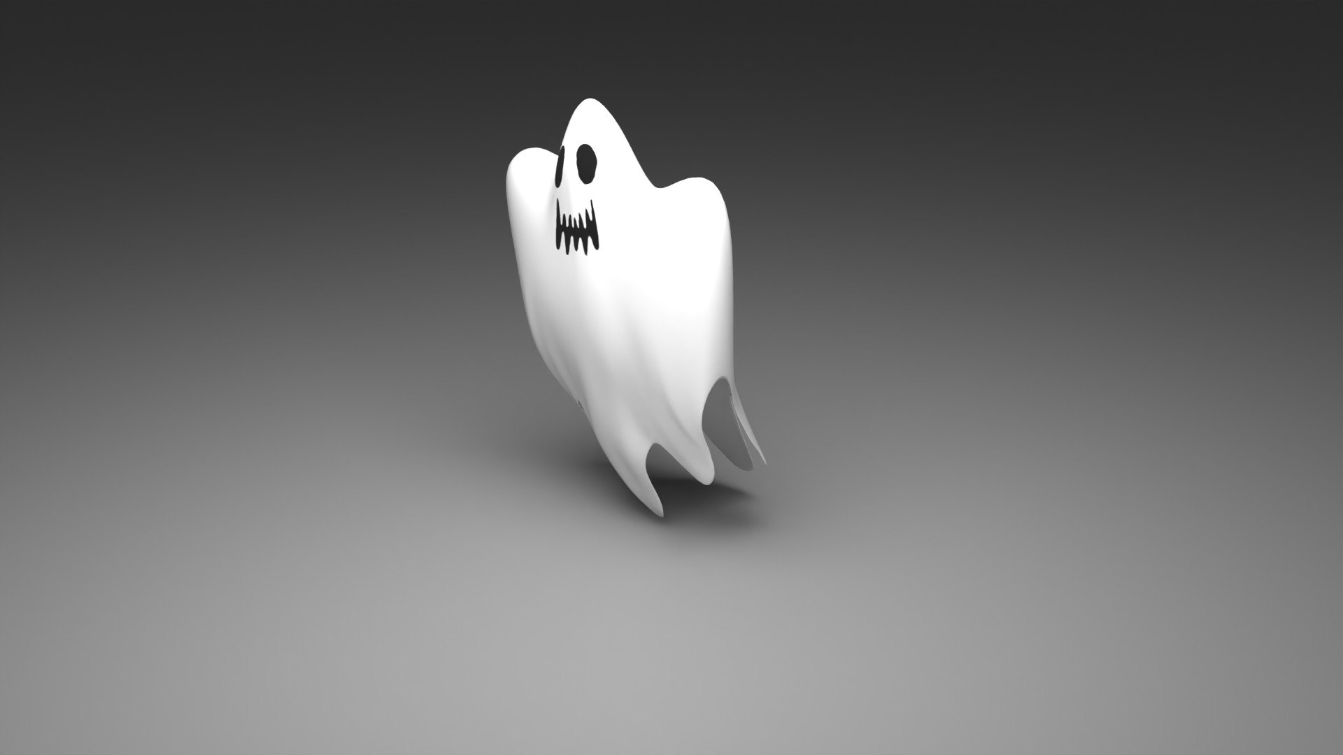 3D Cartoon Character 27 - Ghost Model - TurboSquid 2201736