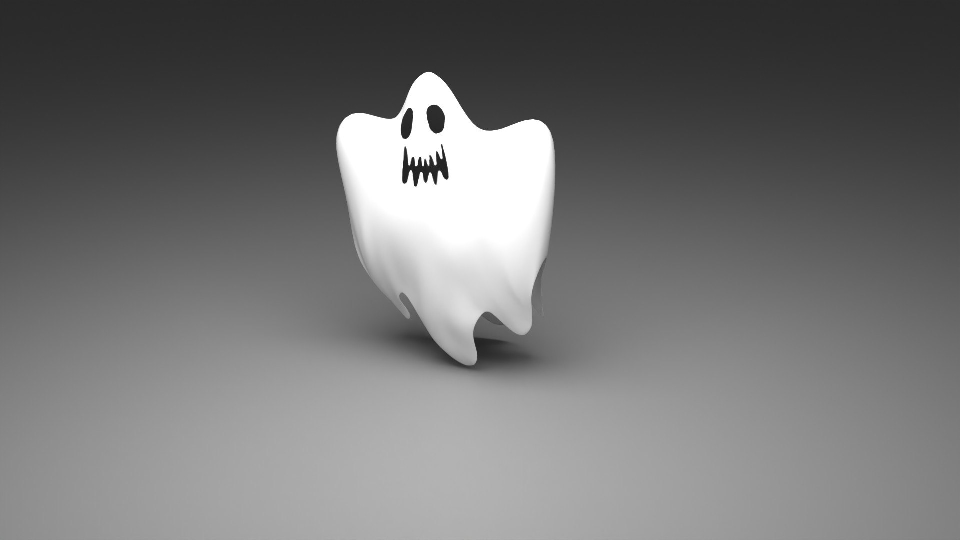 3D Cartoon Character 27 - Ghost Model - TurboSquid 2201736
