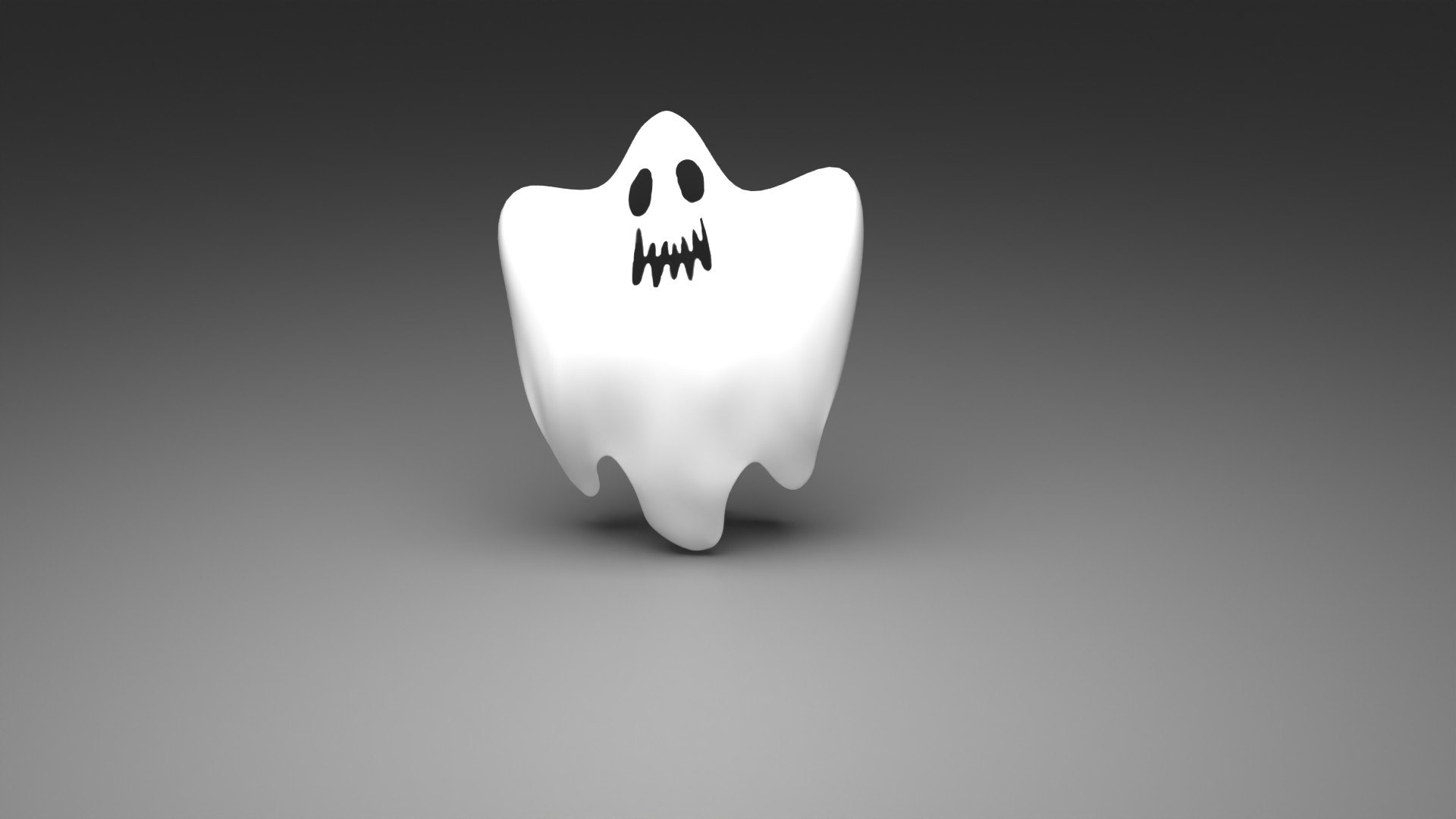 3D Cartoon Character 27 - Ghost Model - TurboSquid 2201736