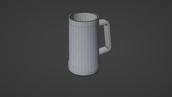 3D Beer mug stainless steel - TurboSquid 1997011