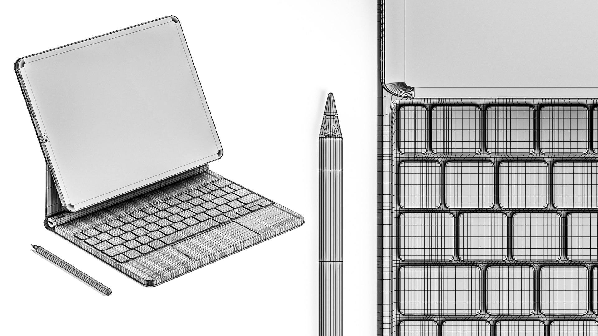 Apple iPad Pro Set 3D model - TurboSquid 2070319