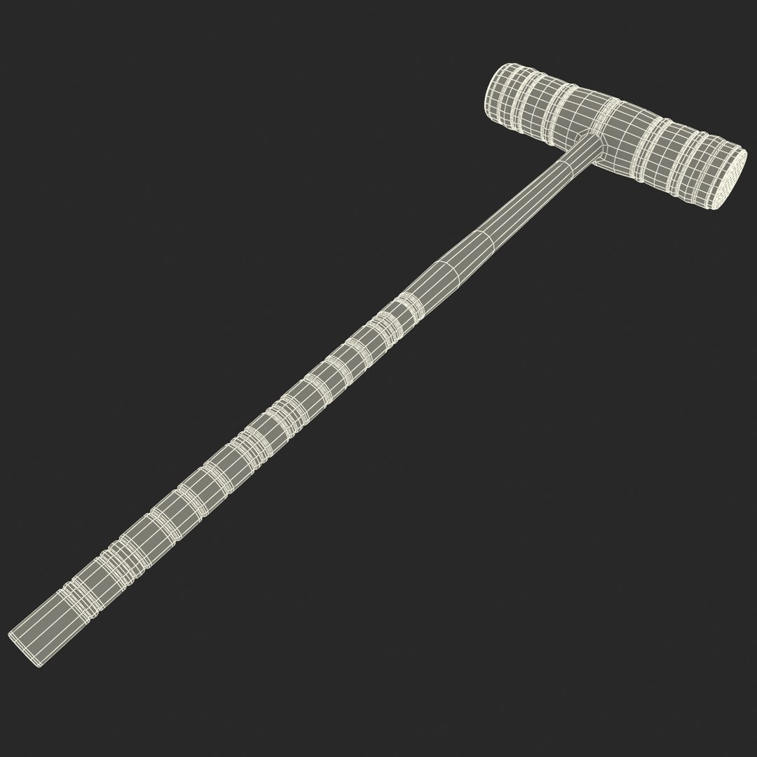 3d croquet mallet model
