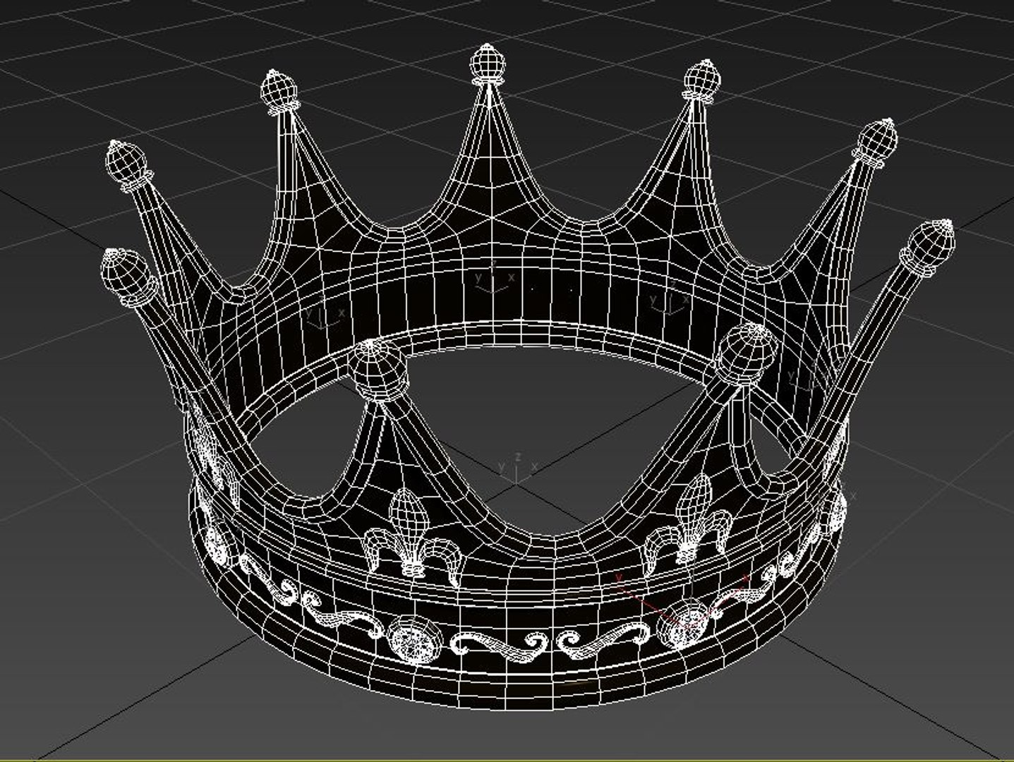 Golden Crown 3d Fbx