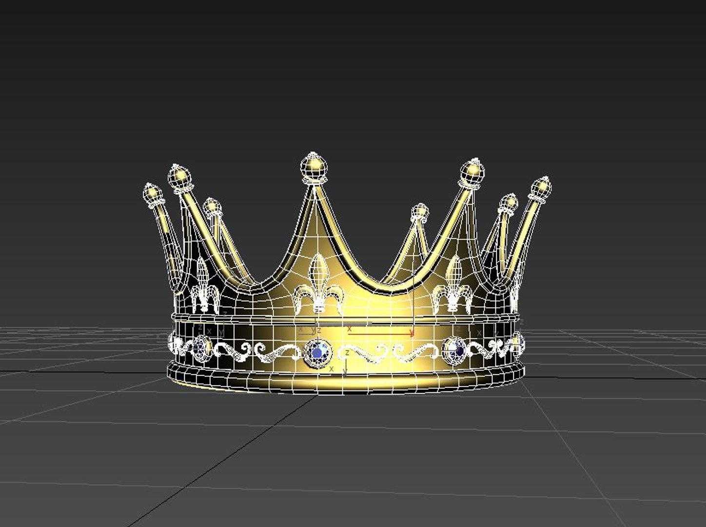 Golden Crown 3d Fbx