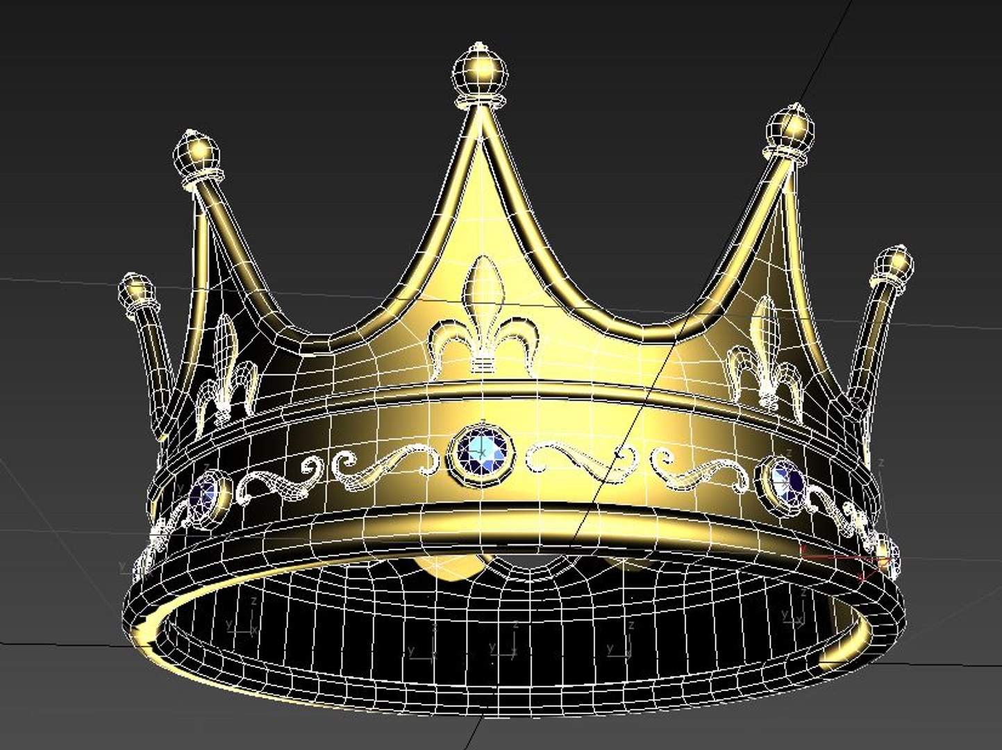 Golden Crown 3d Fbx