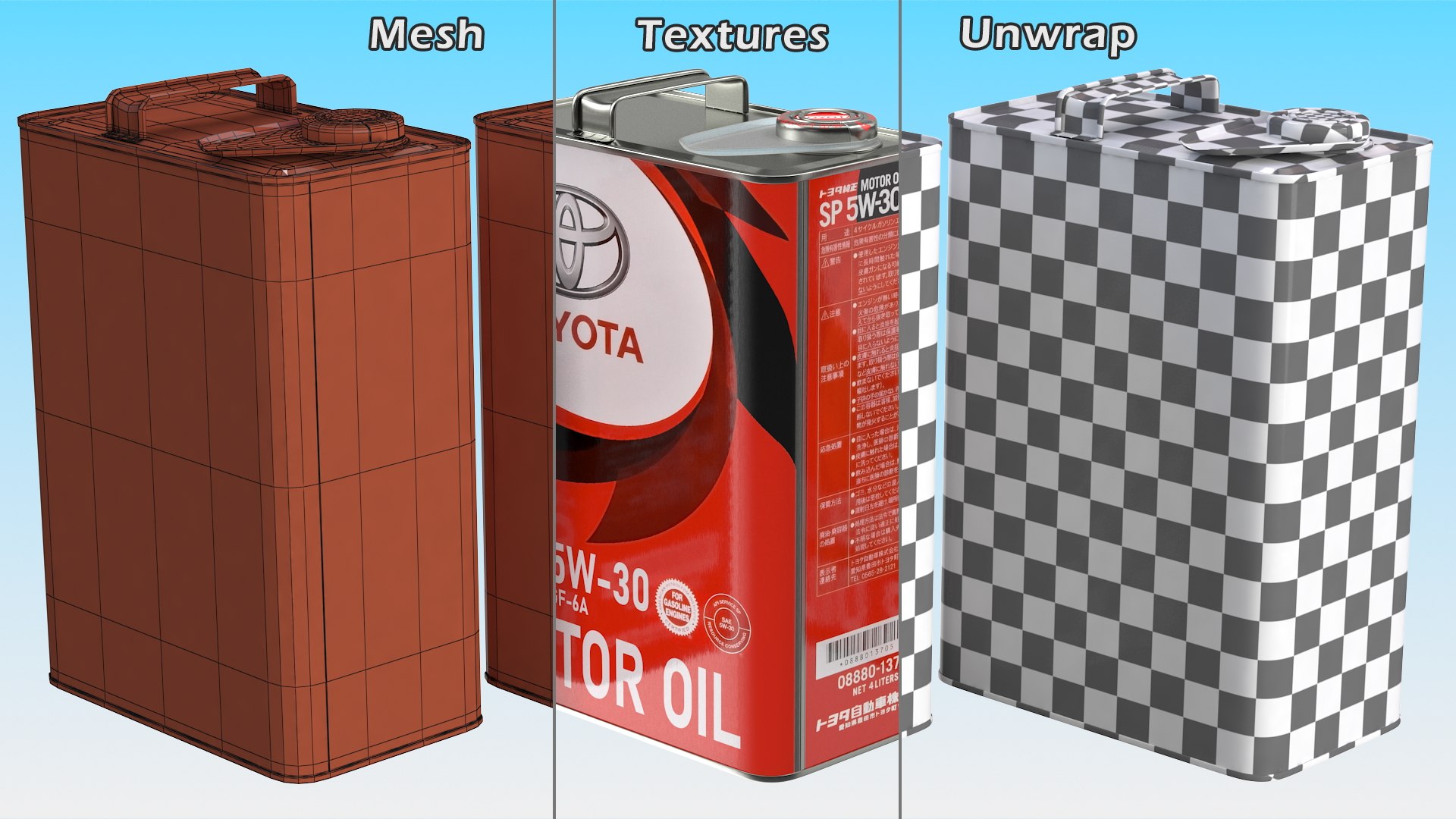 Motor Oils Collection 3D model - TurboSquid 1957889