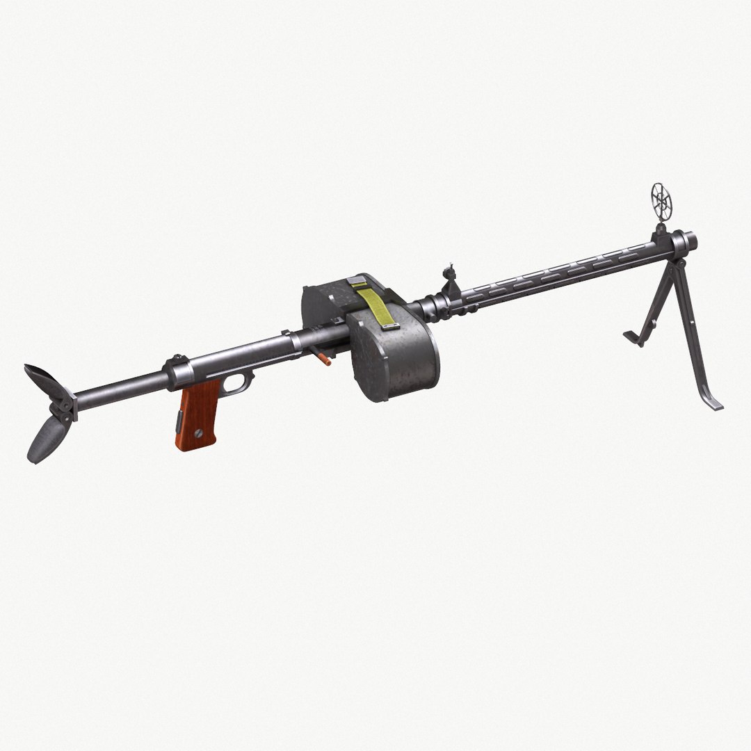 Machine gun MG-15 3D - TurboSquid 1744301