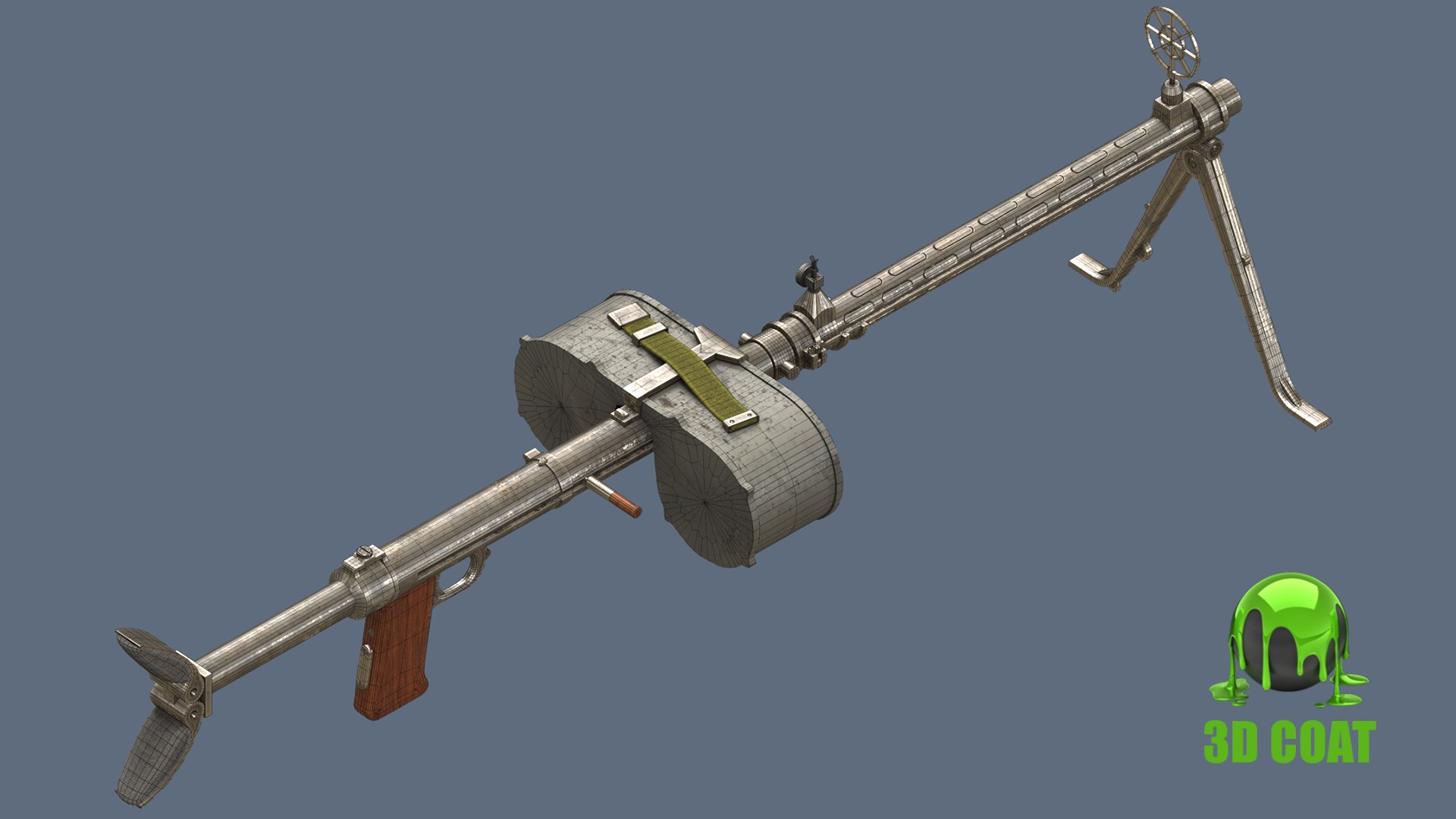 Machine Gun MG-15 3D - TurboSquid 1744301