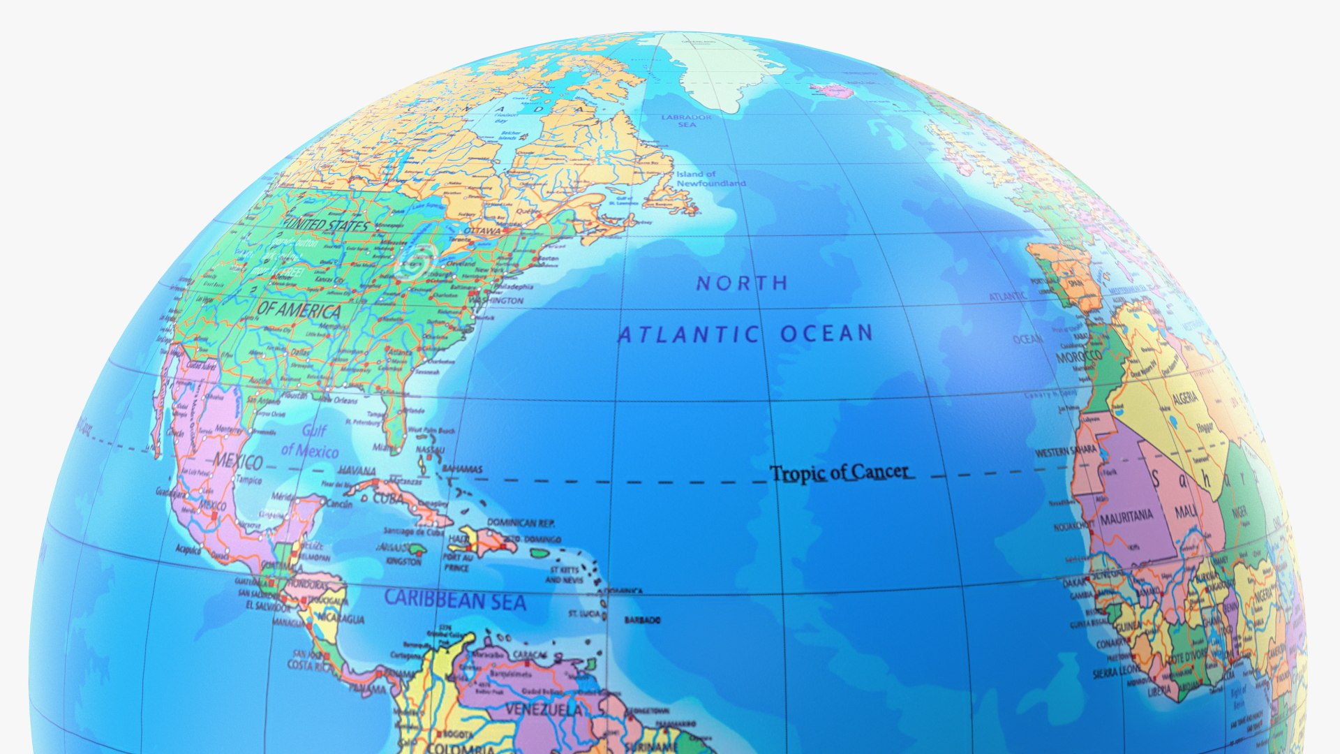 3D Political World Globe model - TurboSquid 1879483