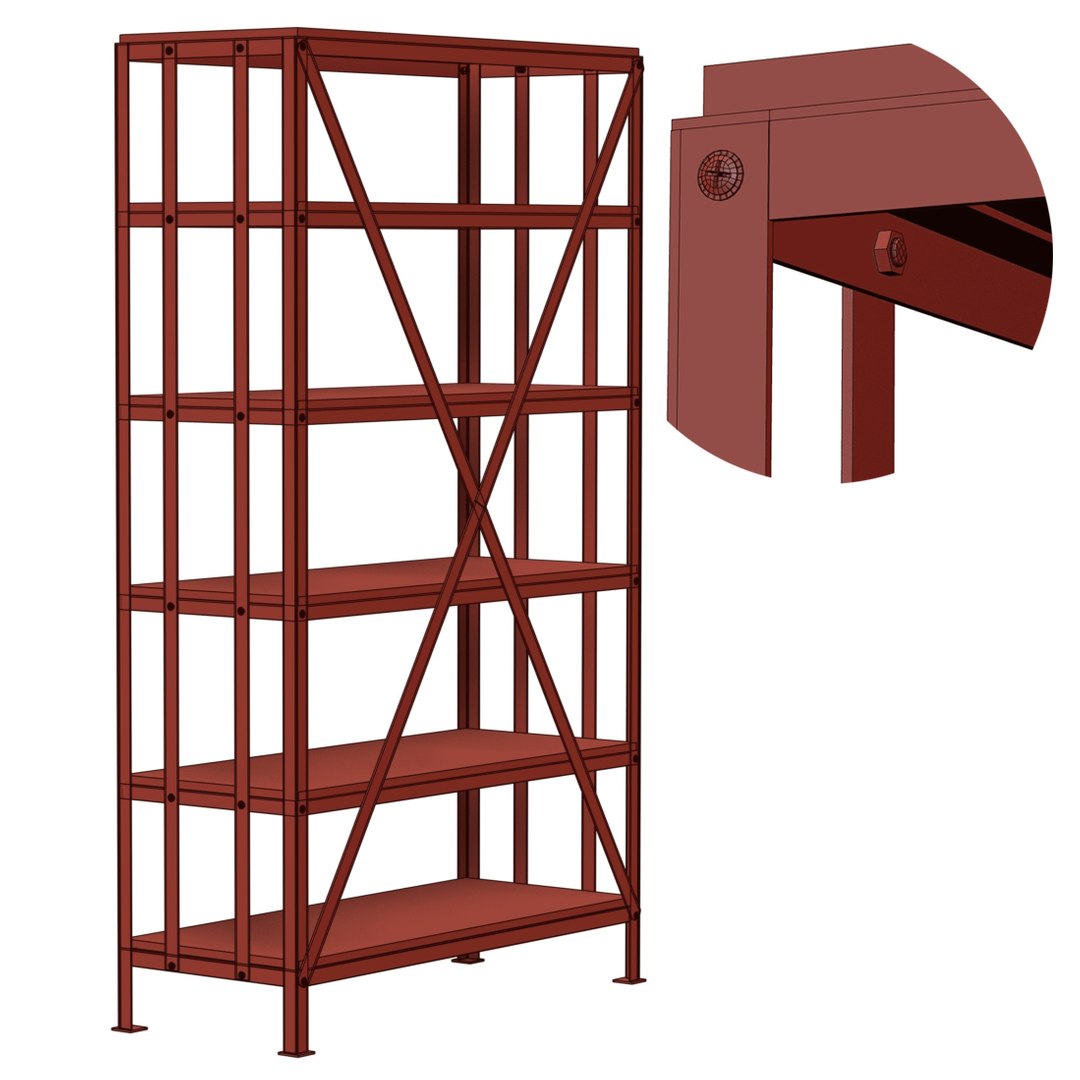 3D Model Metal Rack - TurboSquid 1656297