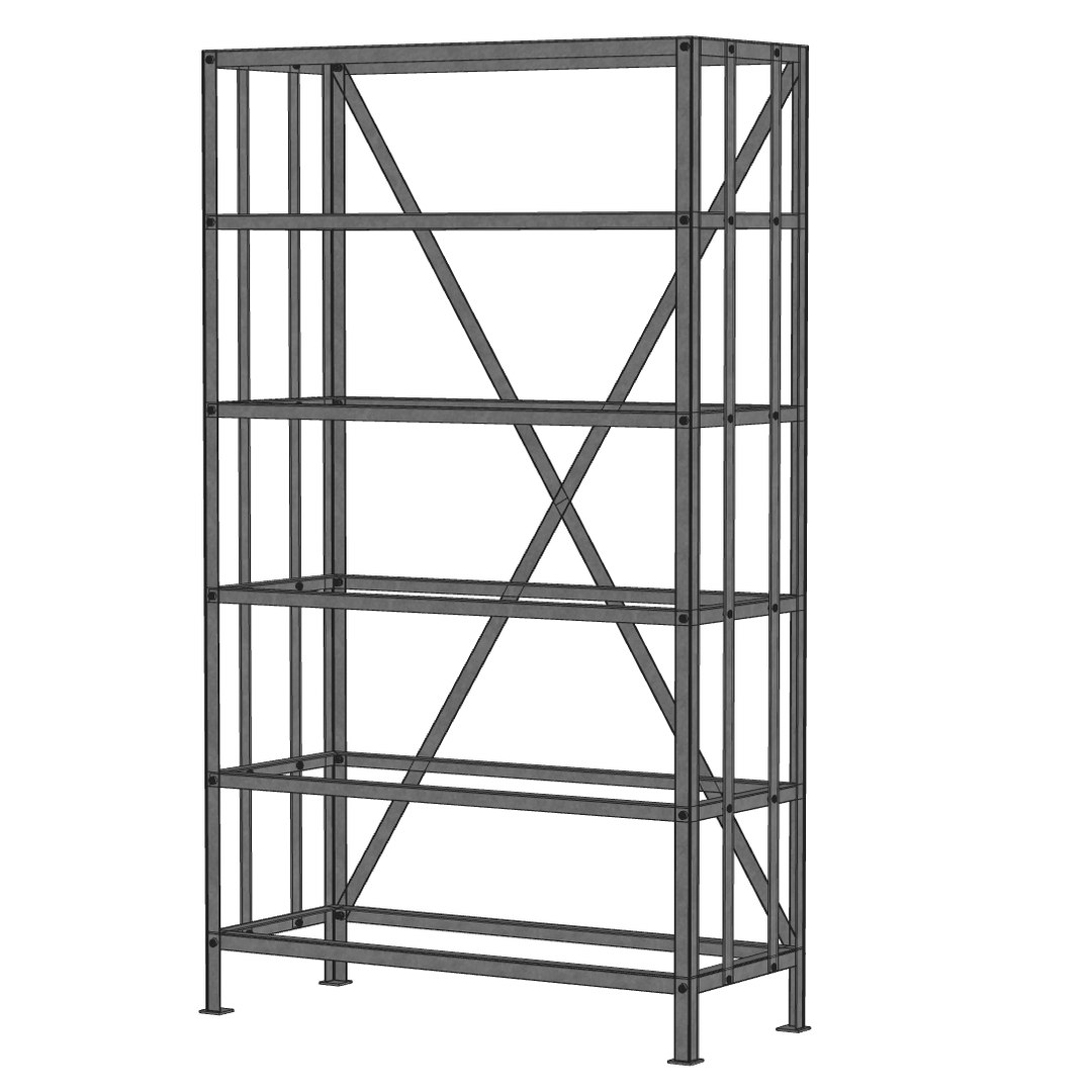 3D Model Metal Rack - TurboSquid 1656297
