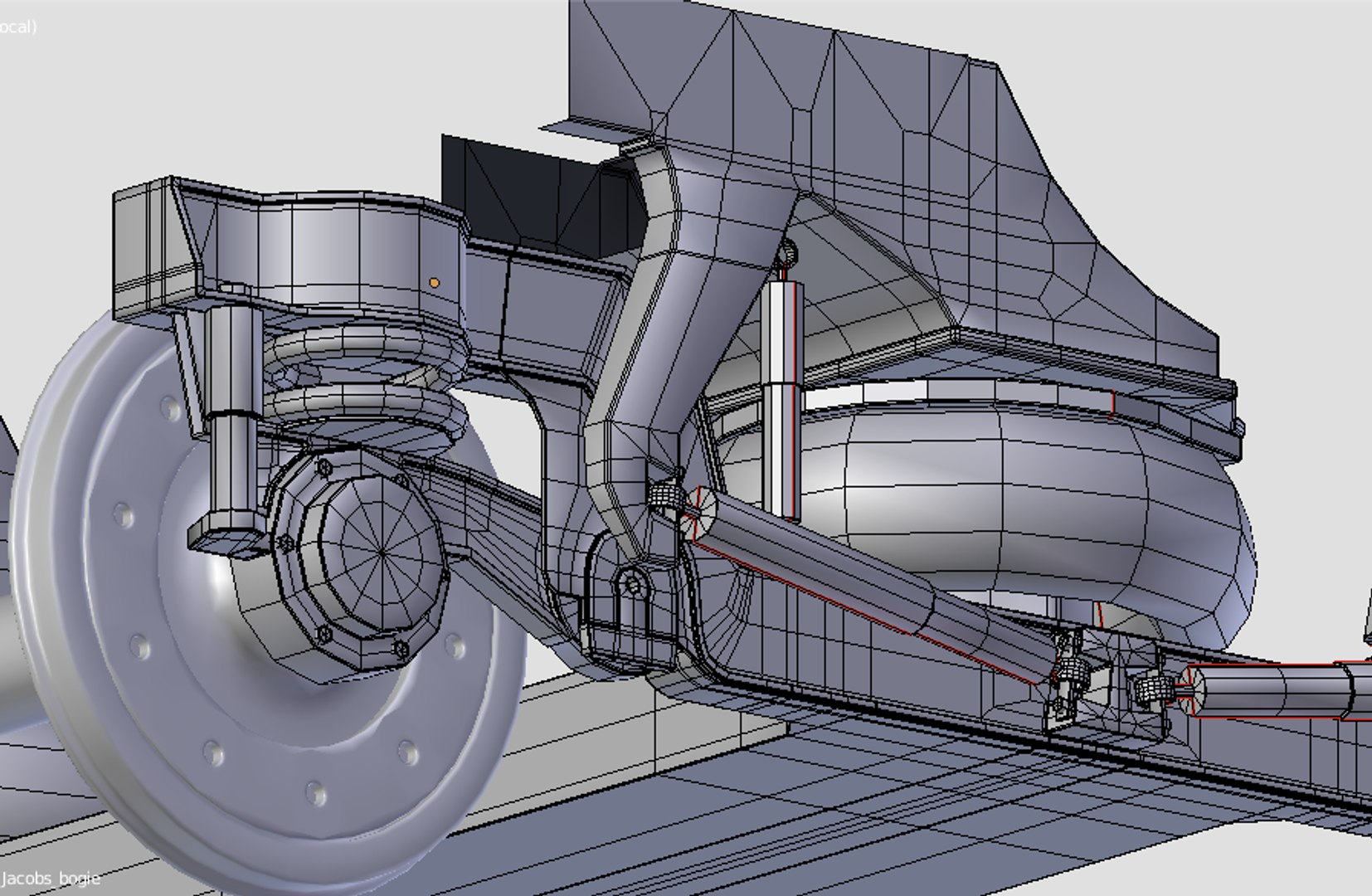 Jacobs bogie 3D model - TurboSquid 1202098
