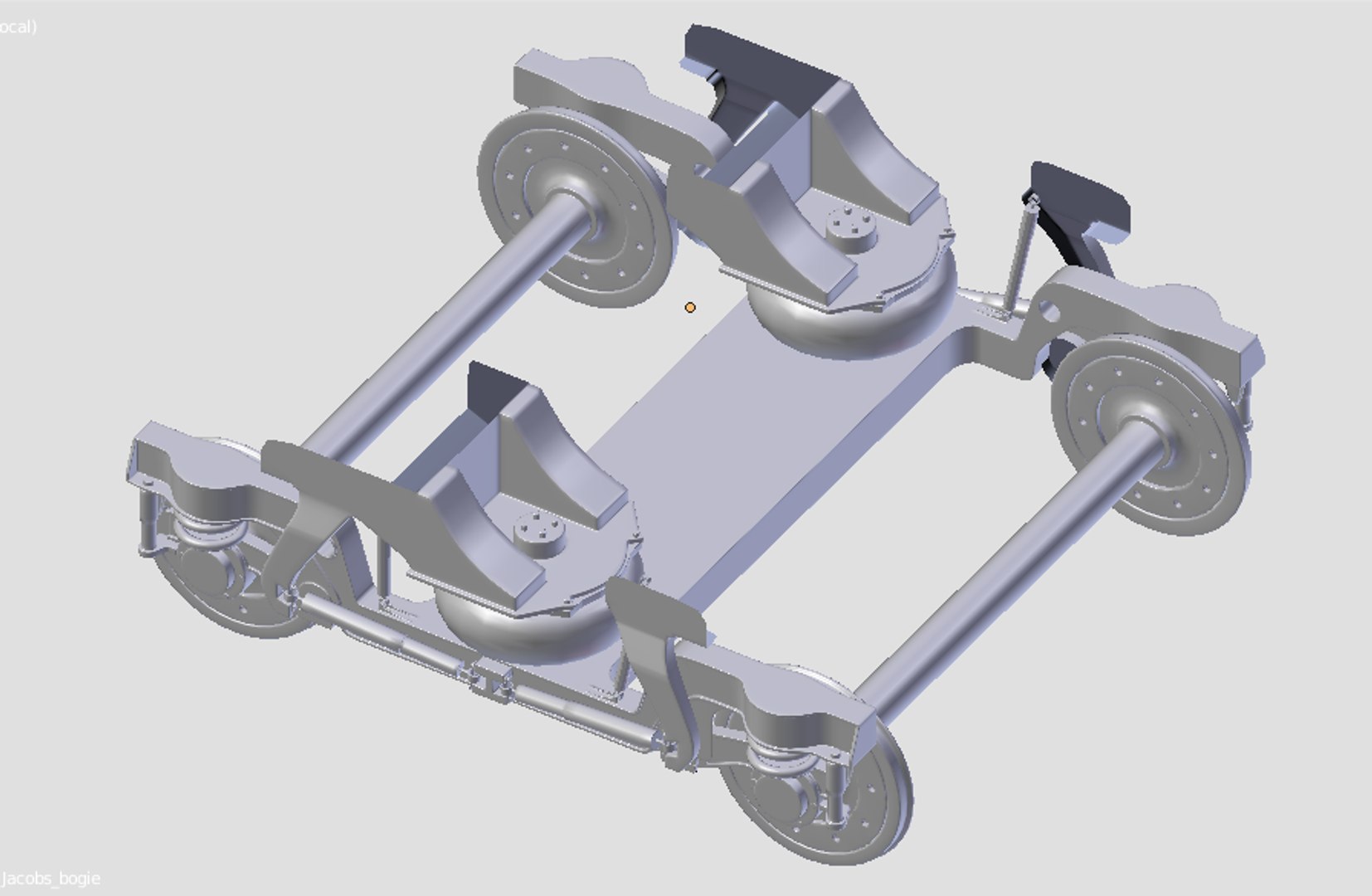 Jacobs bogie 3D model - TurboSquid 1202098