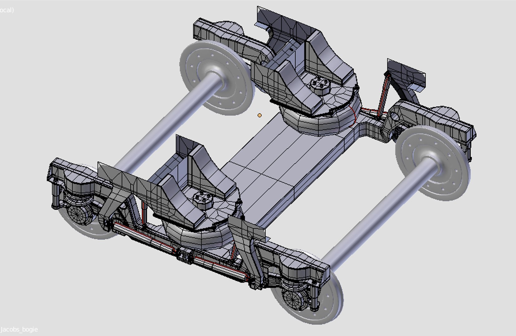 Jacobs bogie 3D model - TurboSquid 1202098