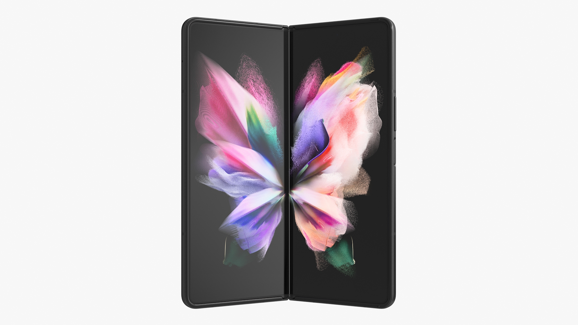 Samsung Galaxy Z Fold 3 Black With S-Pens Animated 3D - TurboSquid 1774146