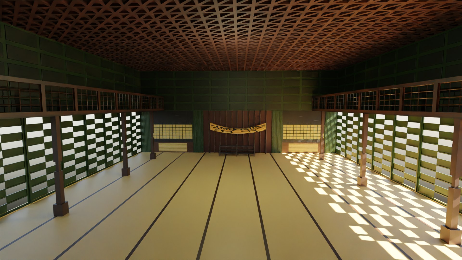 Dojo Fighting Hall model - TurboSquid 2157973