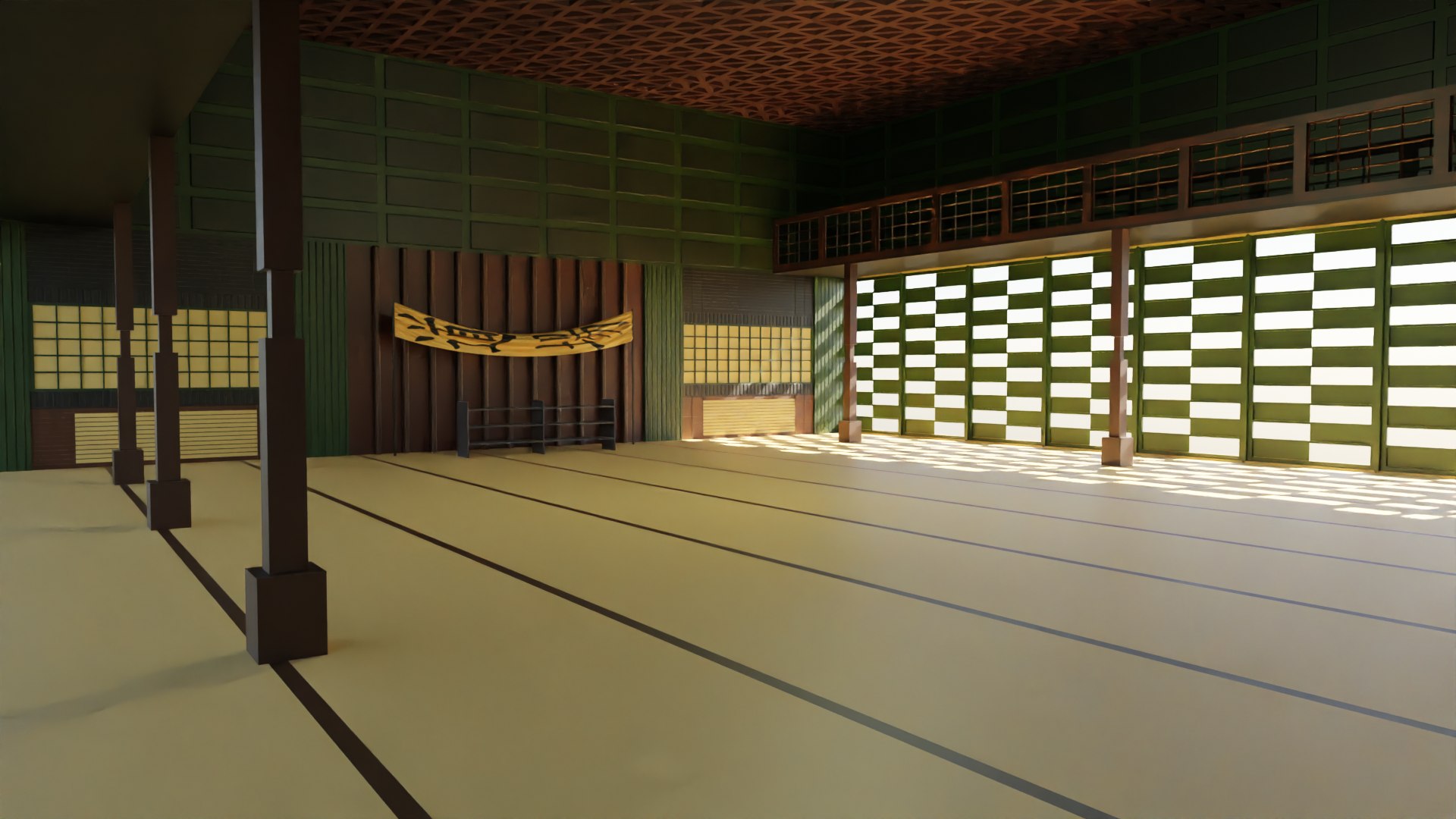 Dojo Fighting Hall model - TurboSquid 2157973