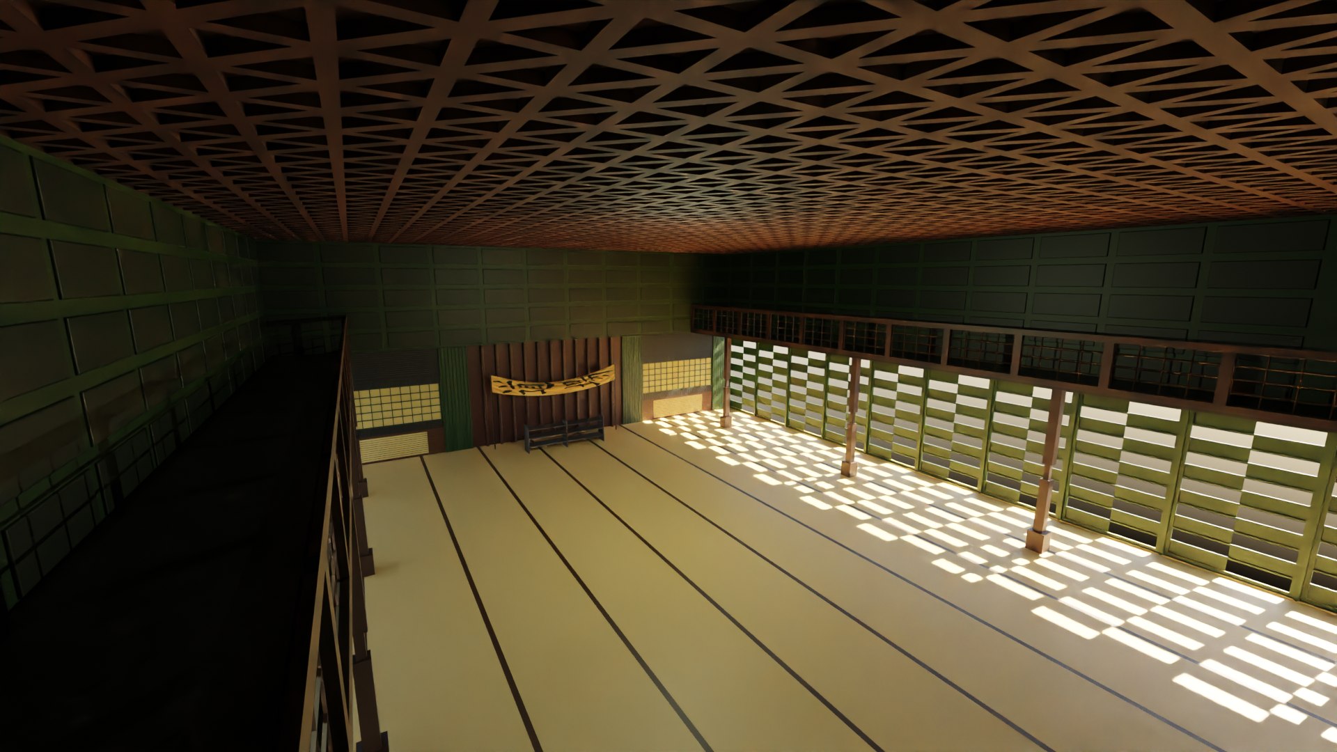 Dojo Fighting Hall Model - TurboSquid 2157973