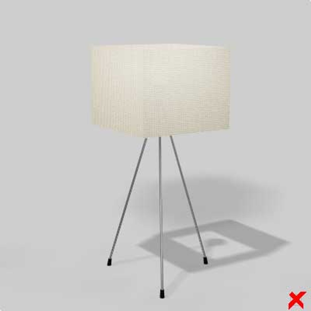 free lamp standing 3d model