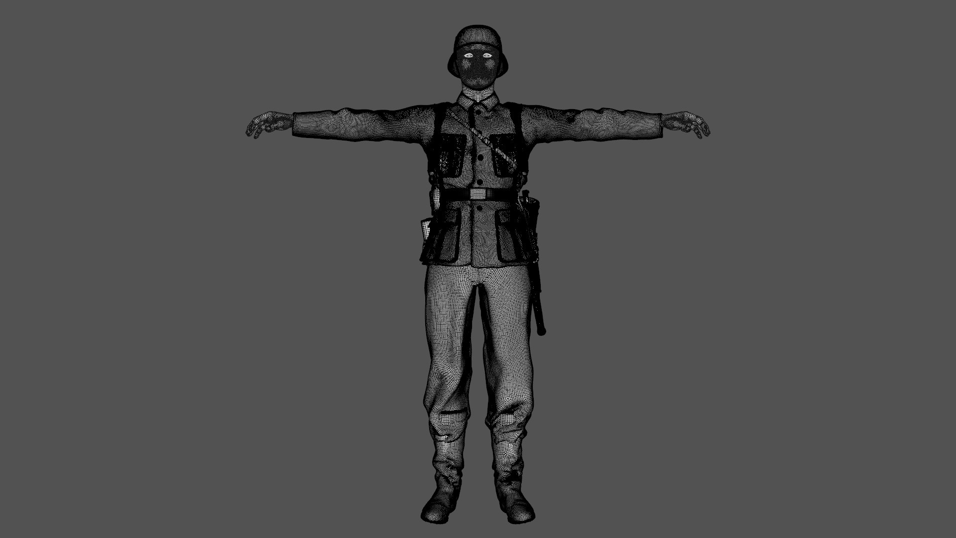 World War II German Soldier Low-poly 3D Model Model - TurboSquid 2354854