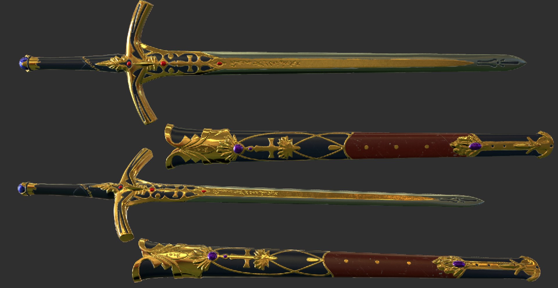 Free Sword Sheath Series Fate 3d Model