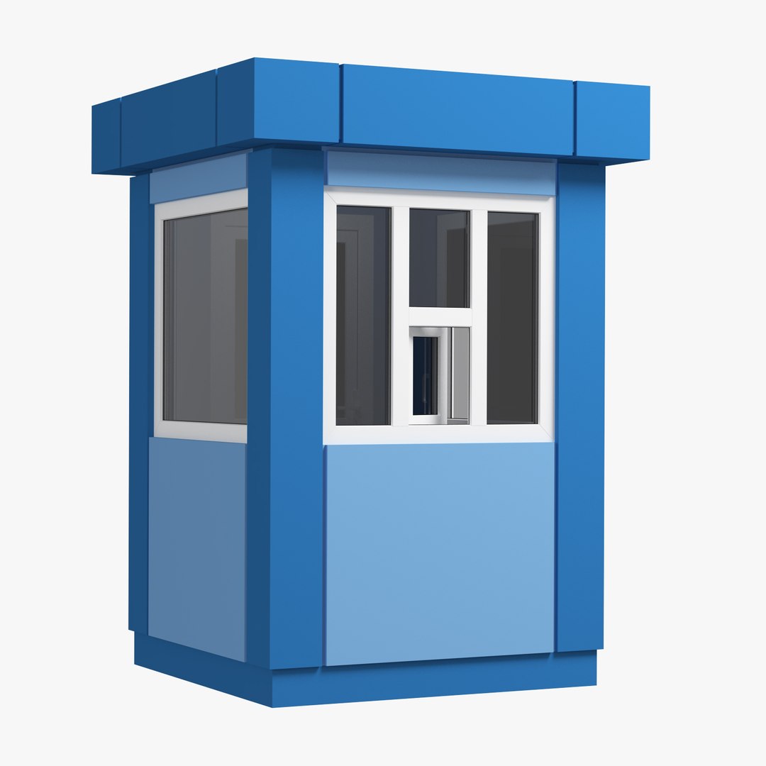 Security Booth 01 3D Model - TurboSquid 1473365
