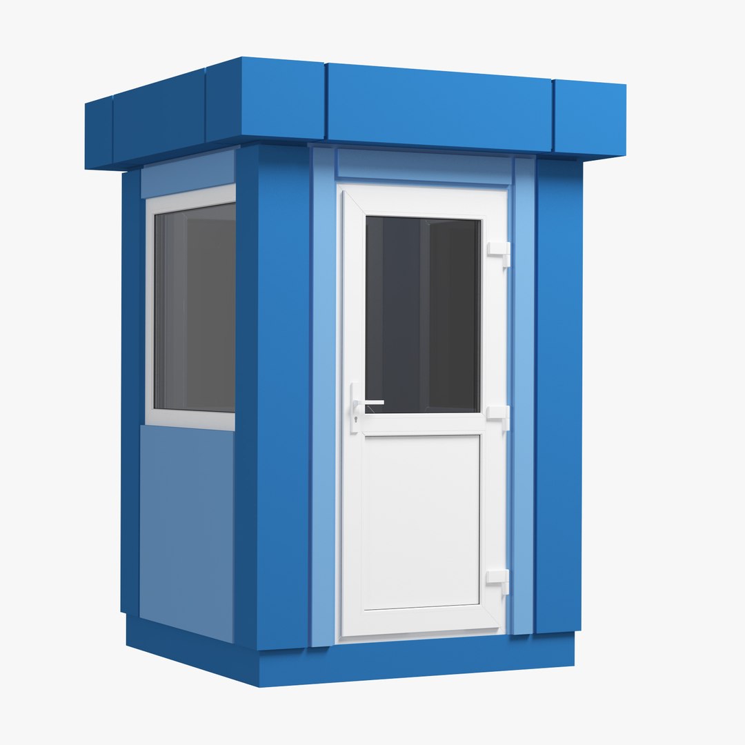 Security Booth 01 3D Model - TurboSquid 1473365