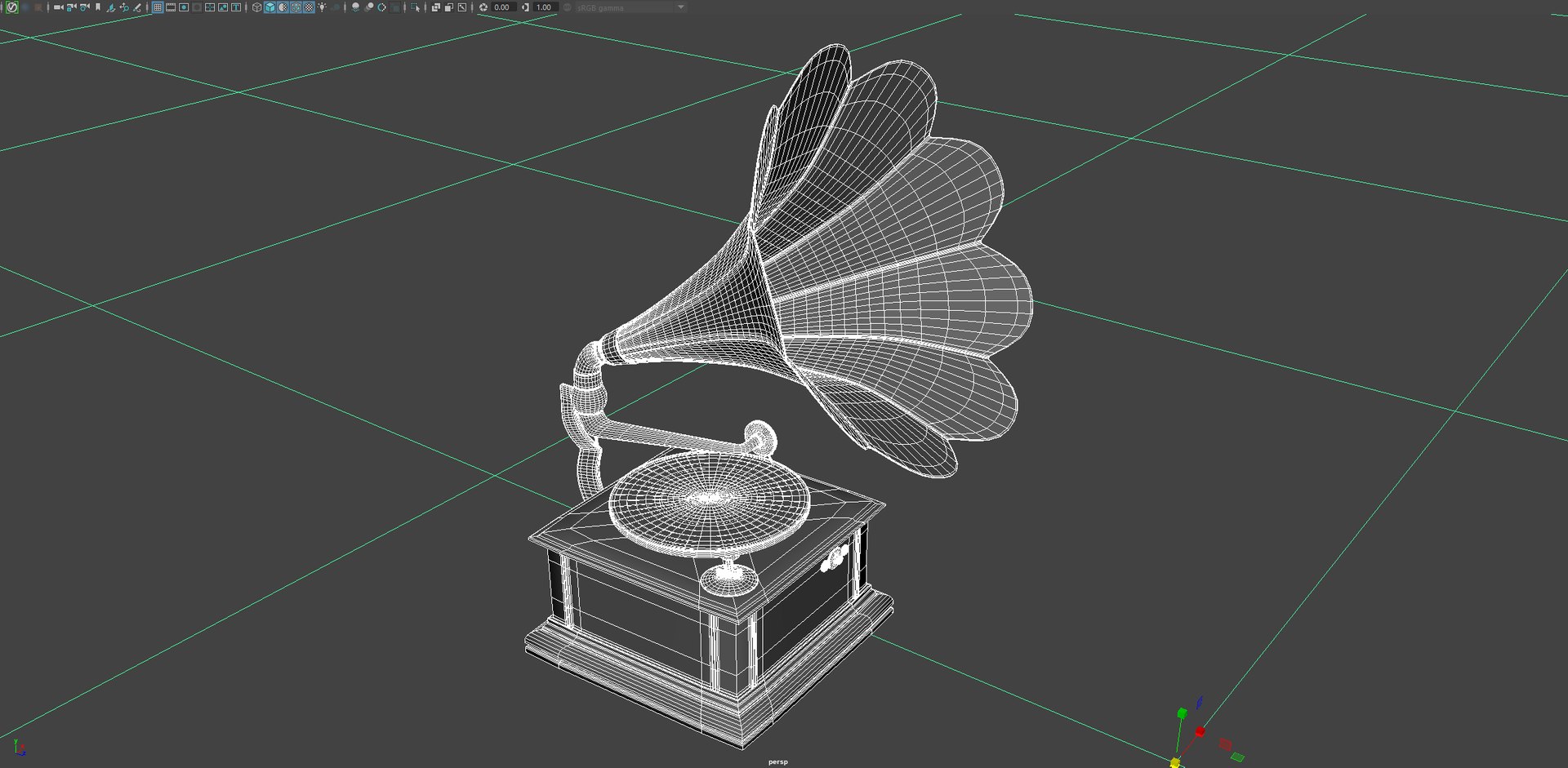 Phonograph 3D Model - TurboSquid 2128105