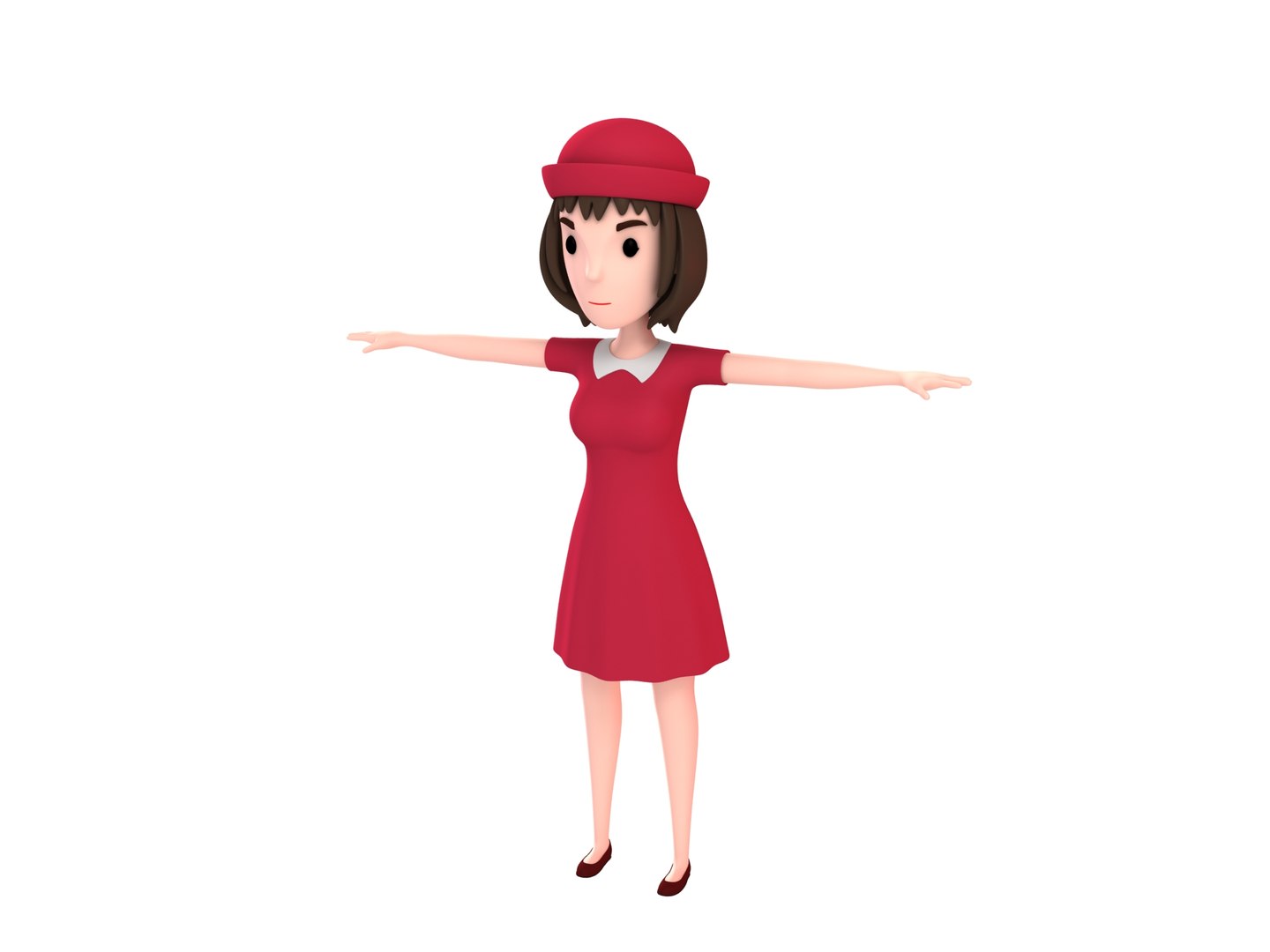 Girl Character Pack Cartoon 3D - TurboSquid 1455604