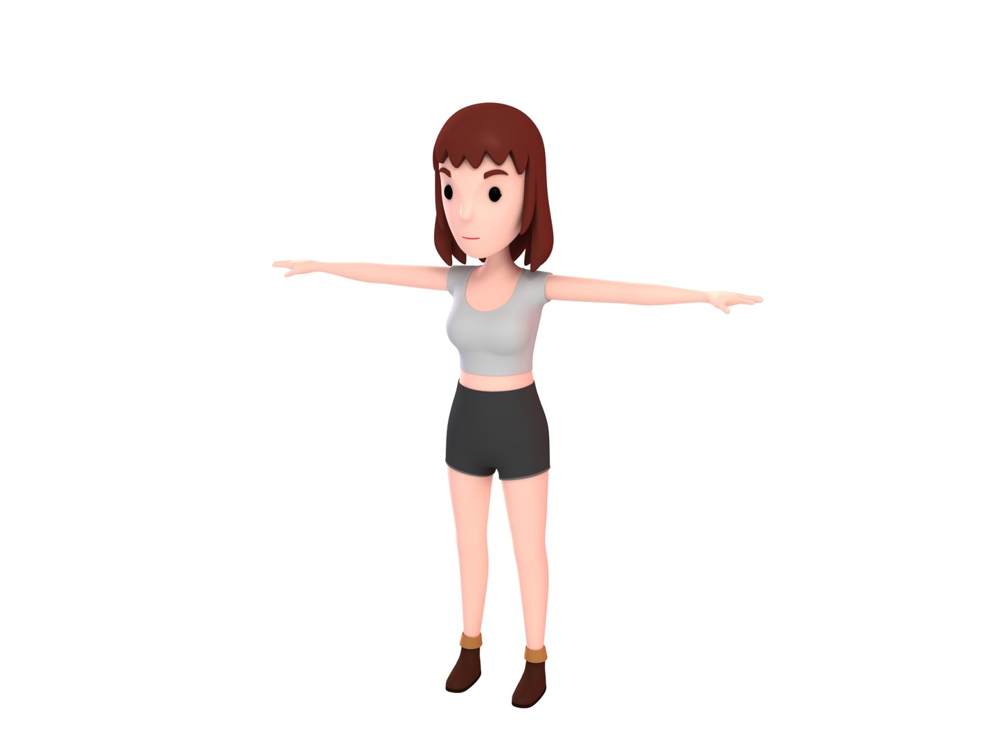 Girl Character Pack Cartoon 3D - TurboSquid 1455604