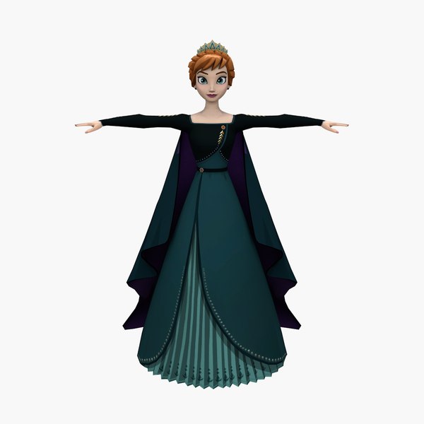 3D Anna Queen model - TurboSquid 1844691