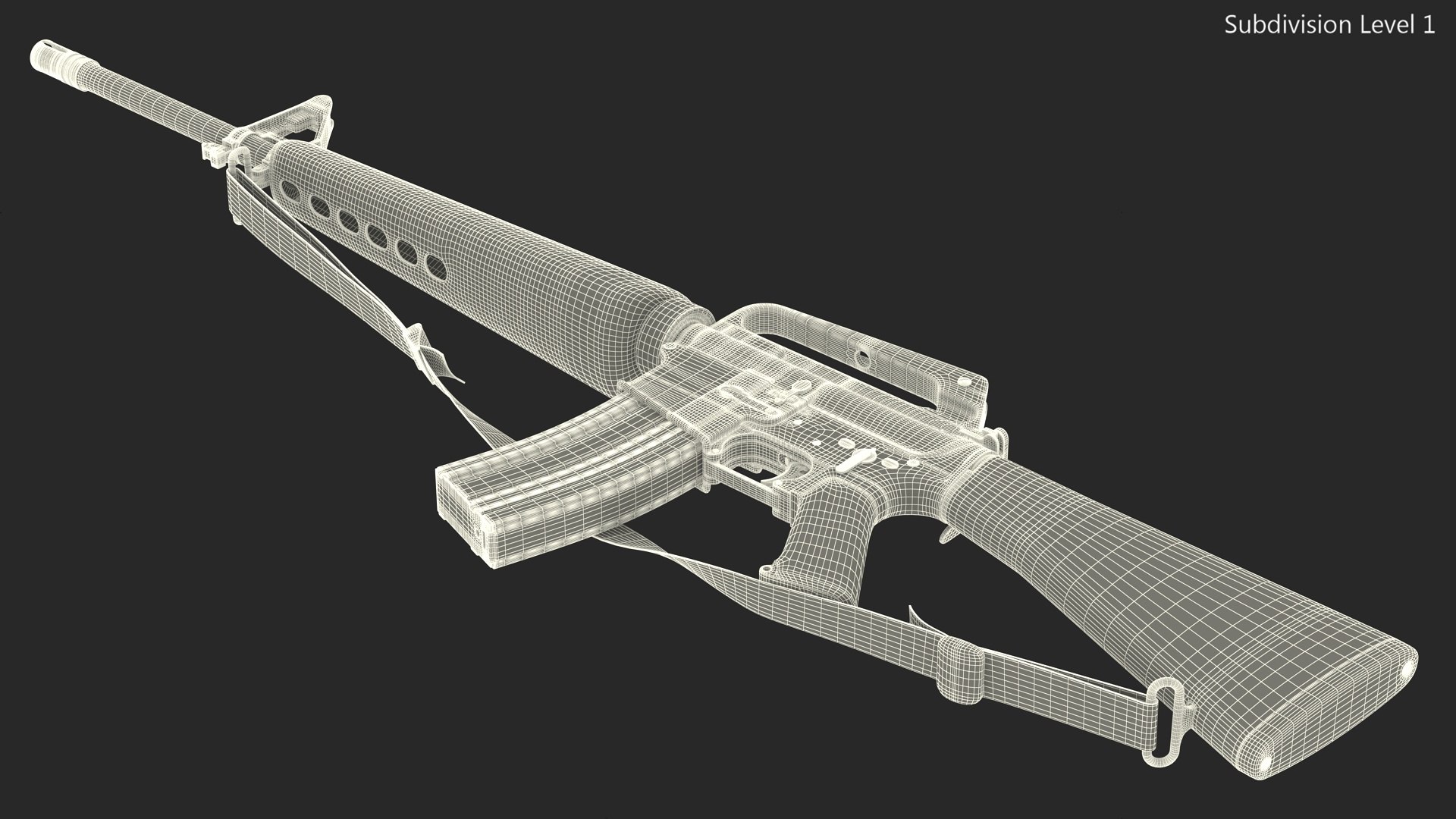 3D M16 Rifle - TurboSquid 2216659