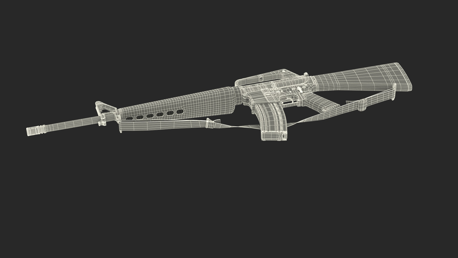 3D M16 Rifle - TurboSquid 2216659