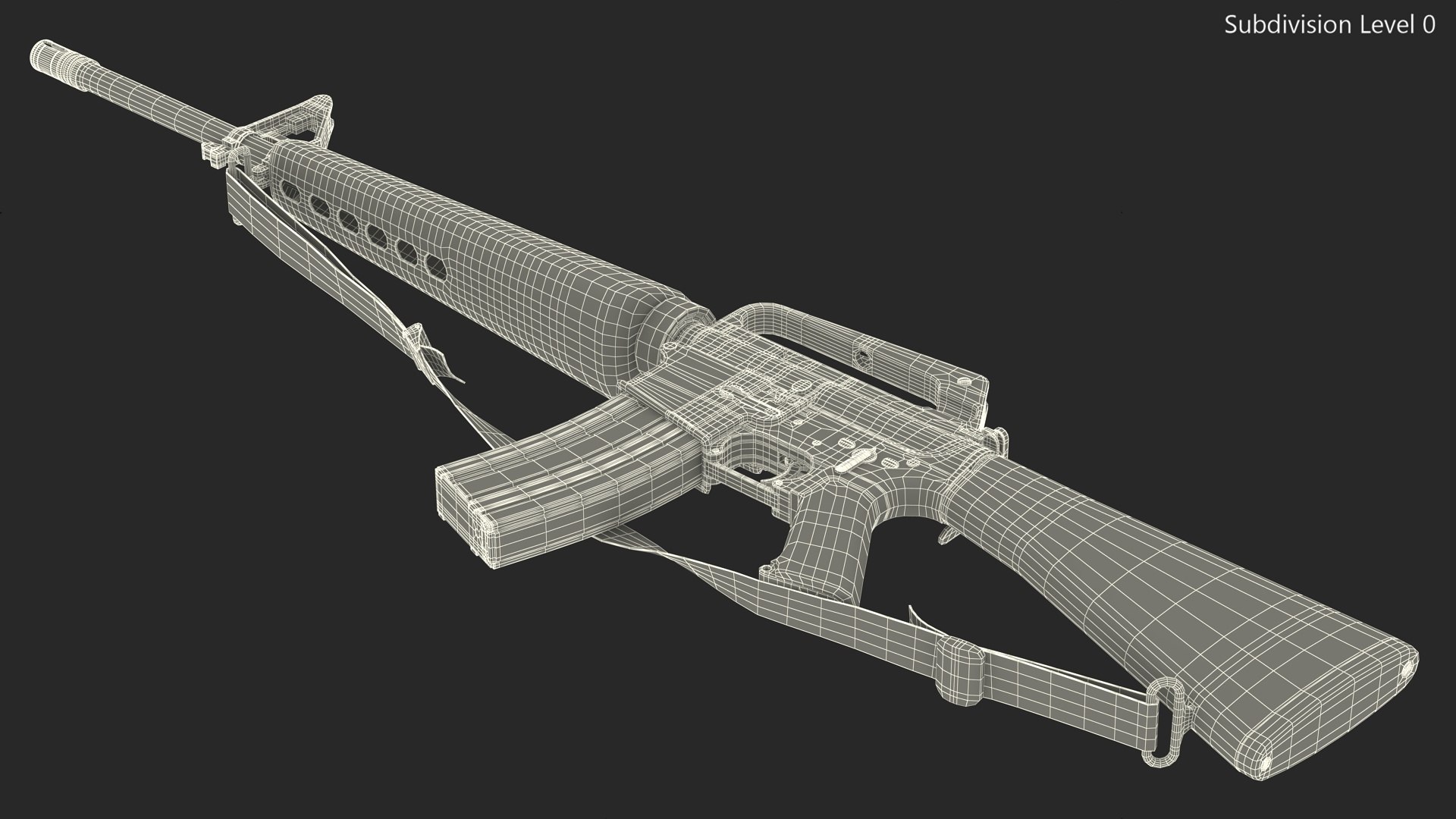 3D M16 Rifle - TurboSquid 2216659