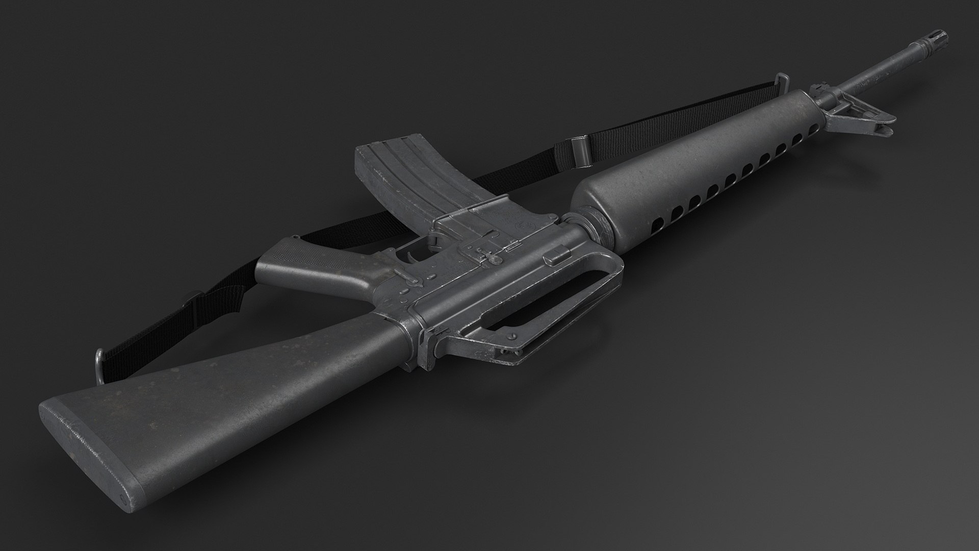 3D M16 Rifle - TurboSquid 2216659